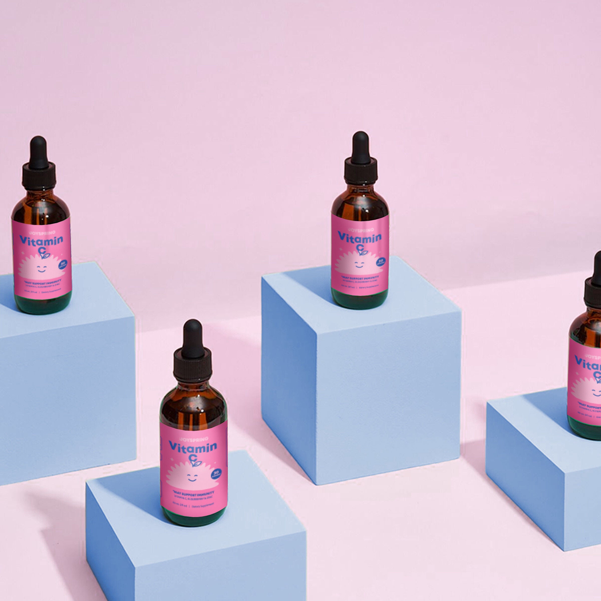 Joy Spring - Vitamin C for Adults & Kids with Elderberry and Zinc ...