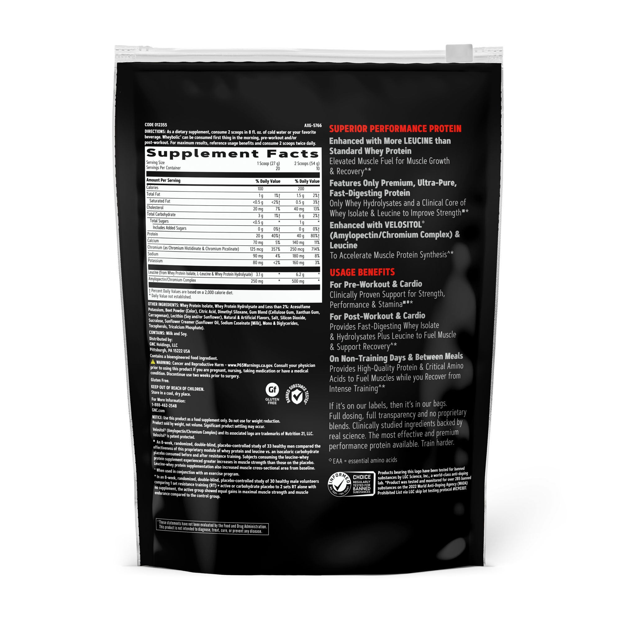 GNC AMP Wheybolic Whey Protein: Strawberry | GNC
