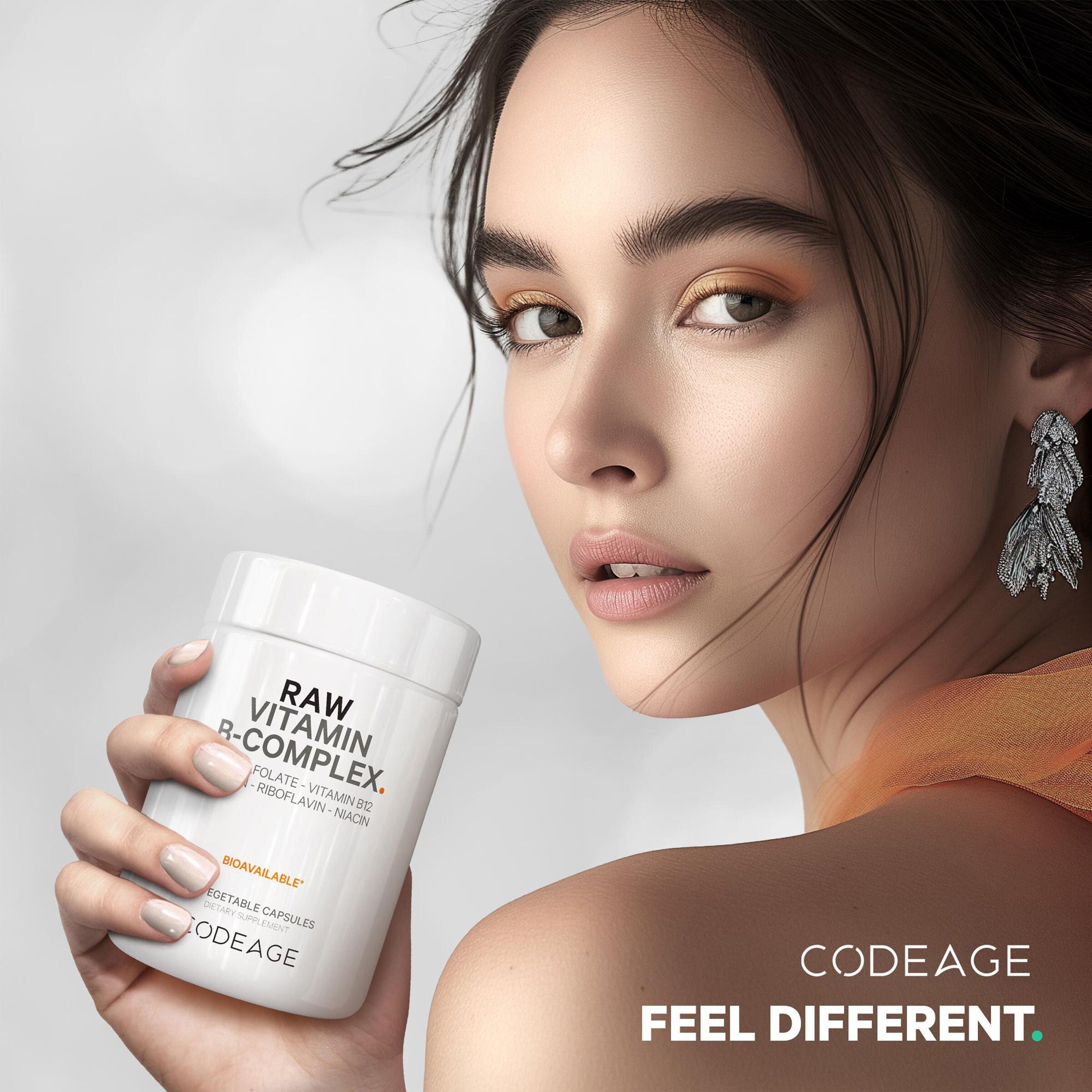 Codeage - Raw Vitamin B-Complex - 60 Vegetable Capsules (60 Servings) | GNC