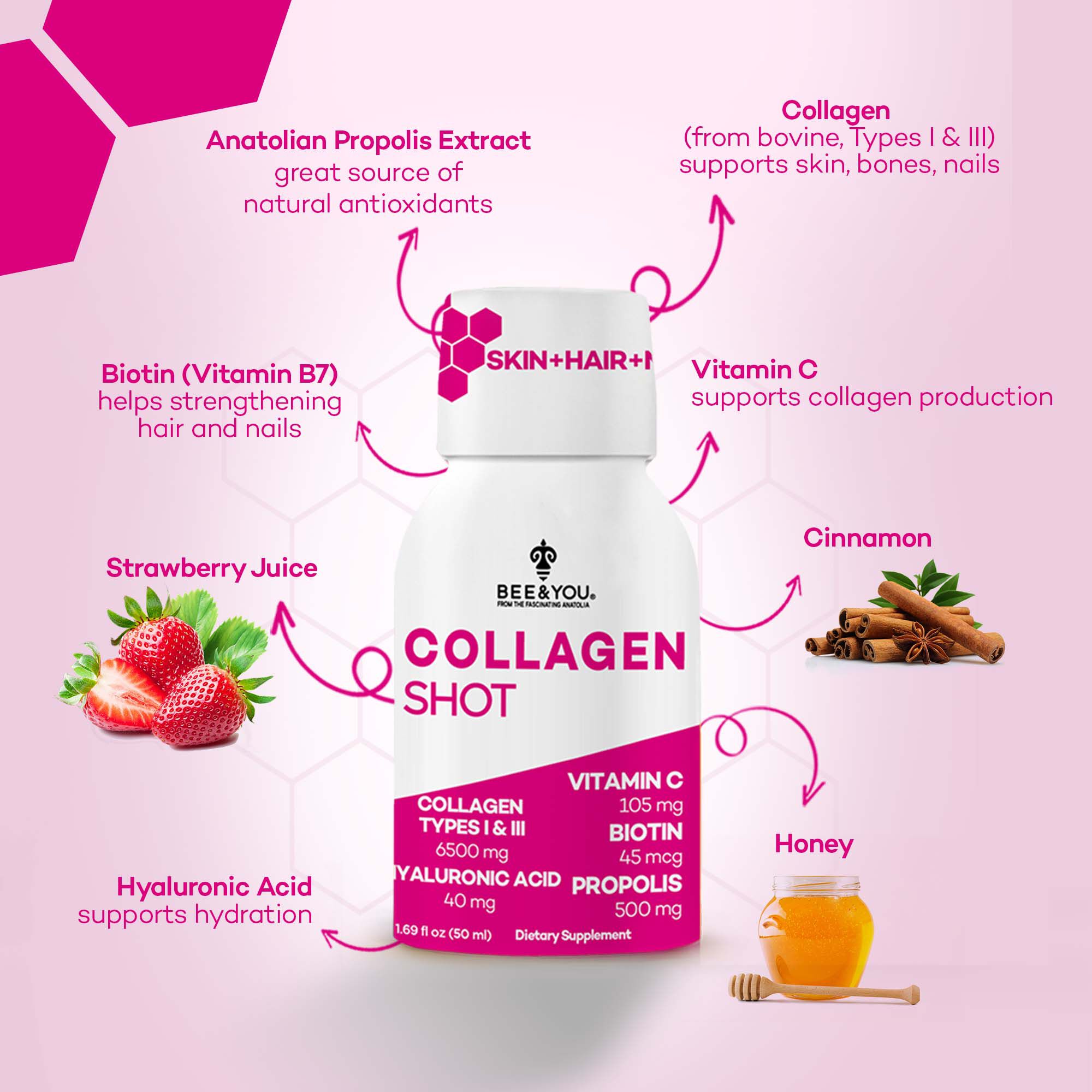Bee And You® Collagen Shot | GNC