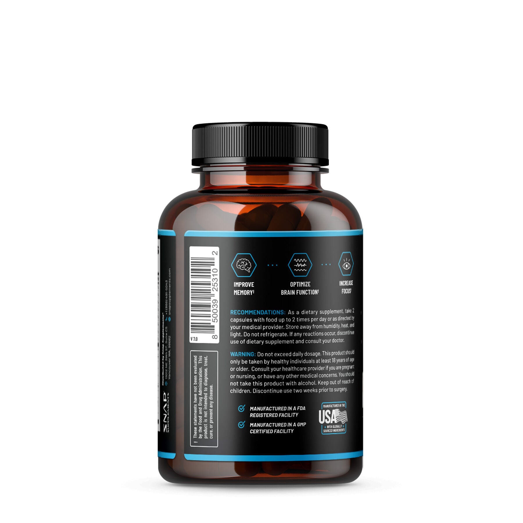 SNAP® Supplements Brain Food Memory + Focus | GNC