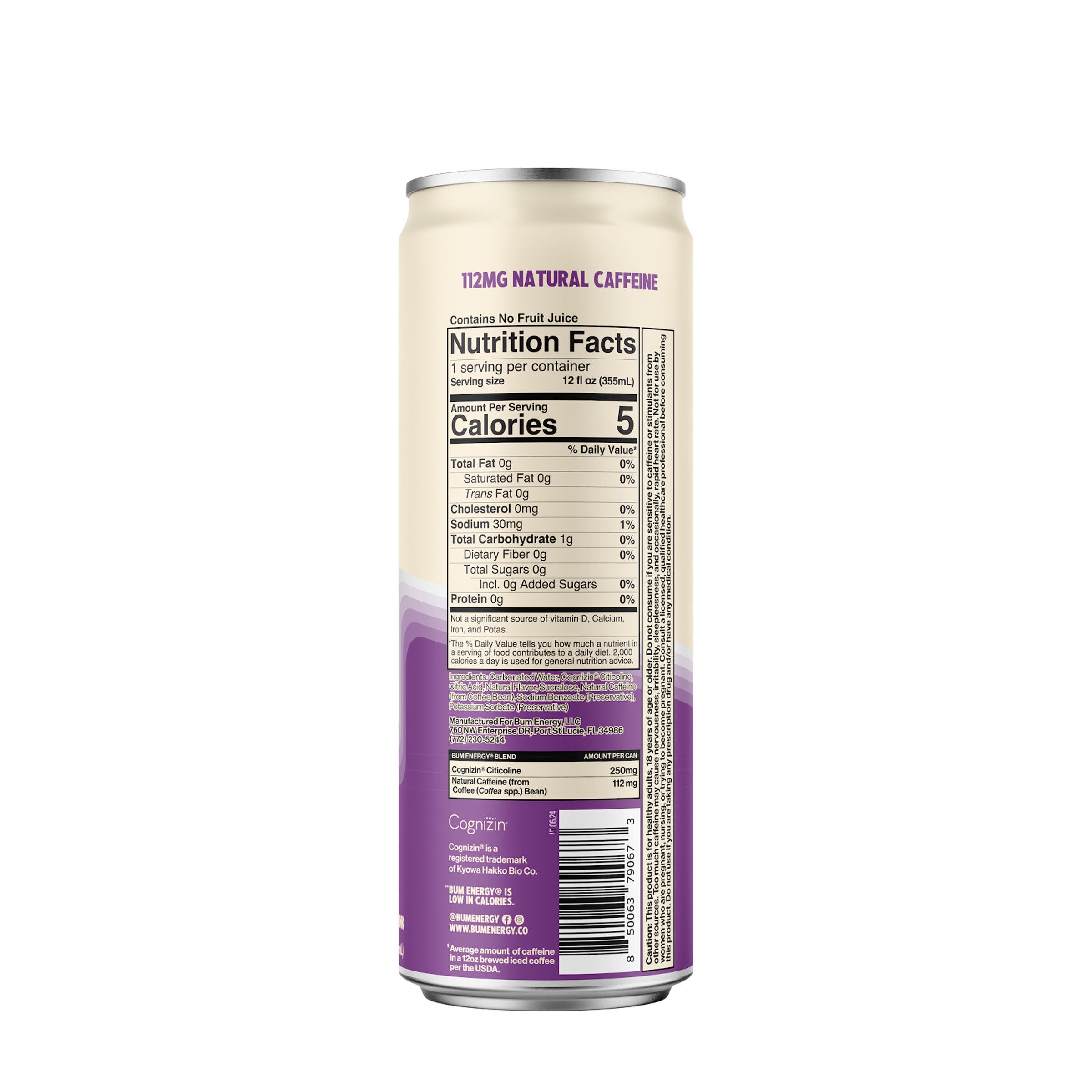 Bum Energy - Energy Drink - Grape - 12oz. (12 Cans) | GNC