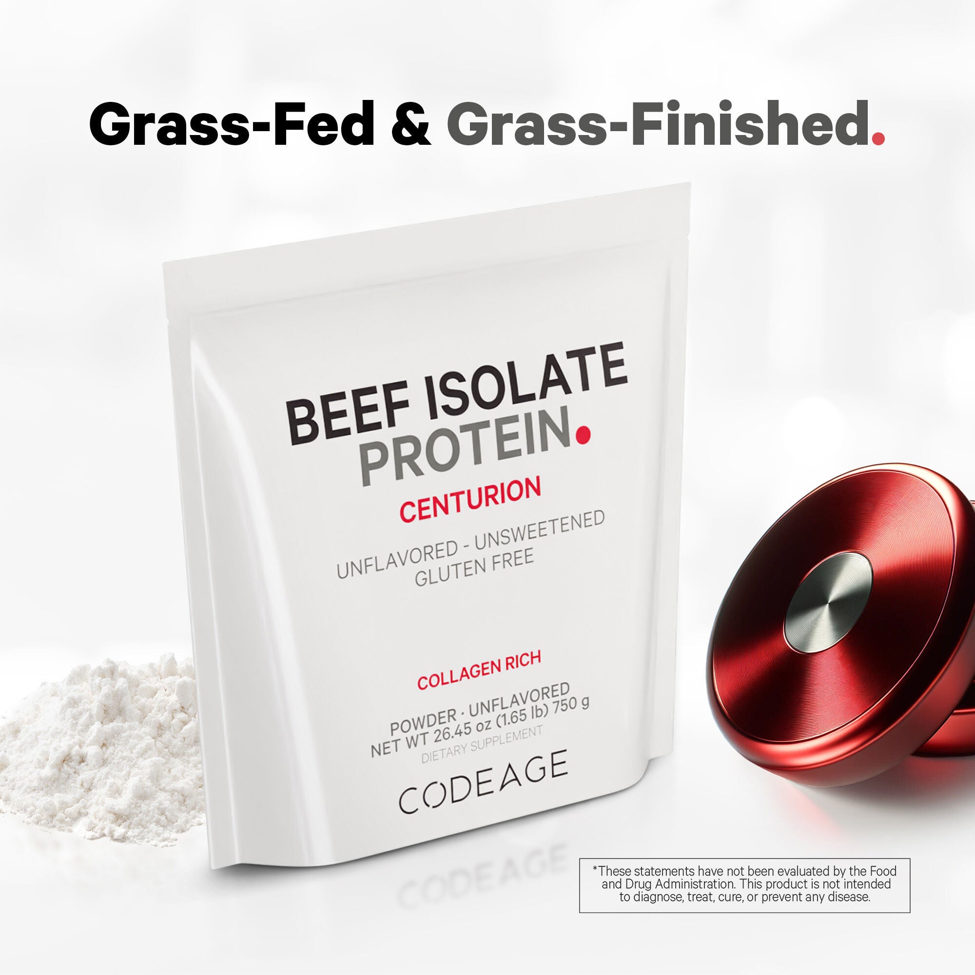 Codeage - Beef Isolate Protein - Unflavored (30 Servings) | GNC