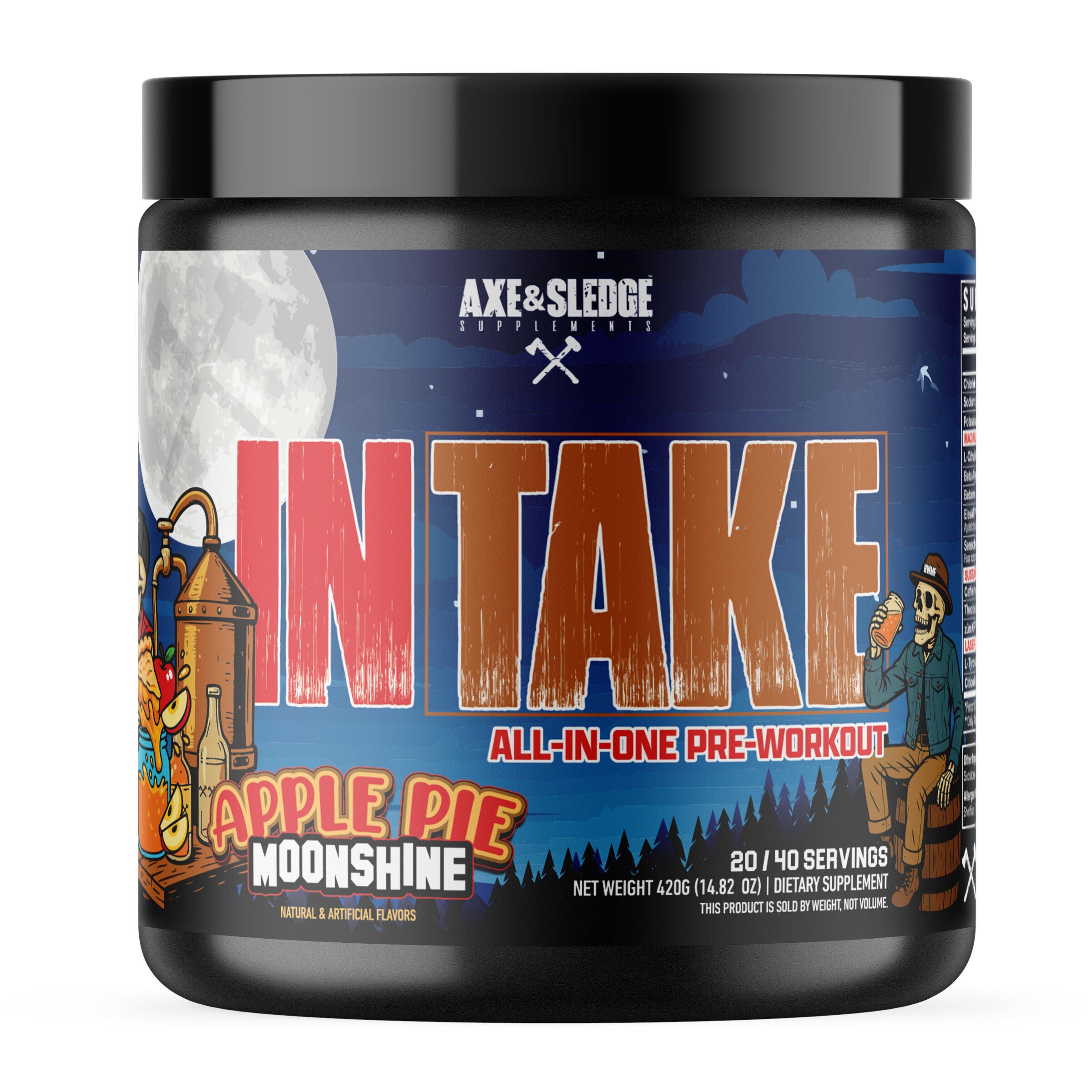 Axe & Sledge Supplements™ - Intake All-In-One Pre-Workout - Apple Pie Moonshine (40 Servings) | GNC