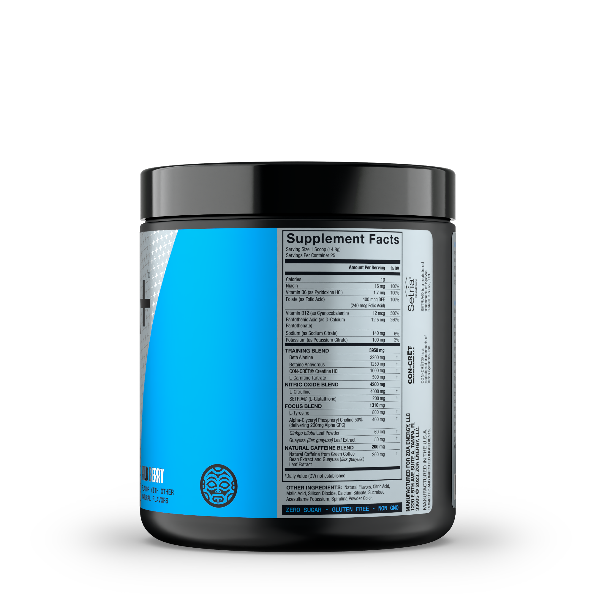 ZOA™ - Maximum Performance Pre-Workout - Wild Berry - 25 Servings | GNC