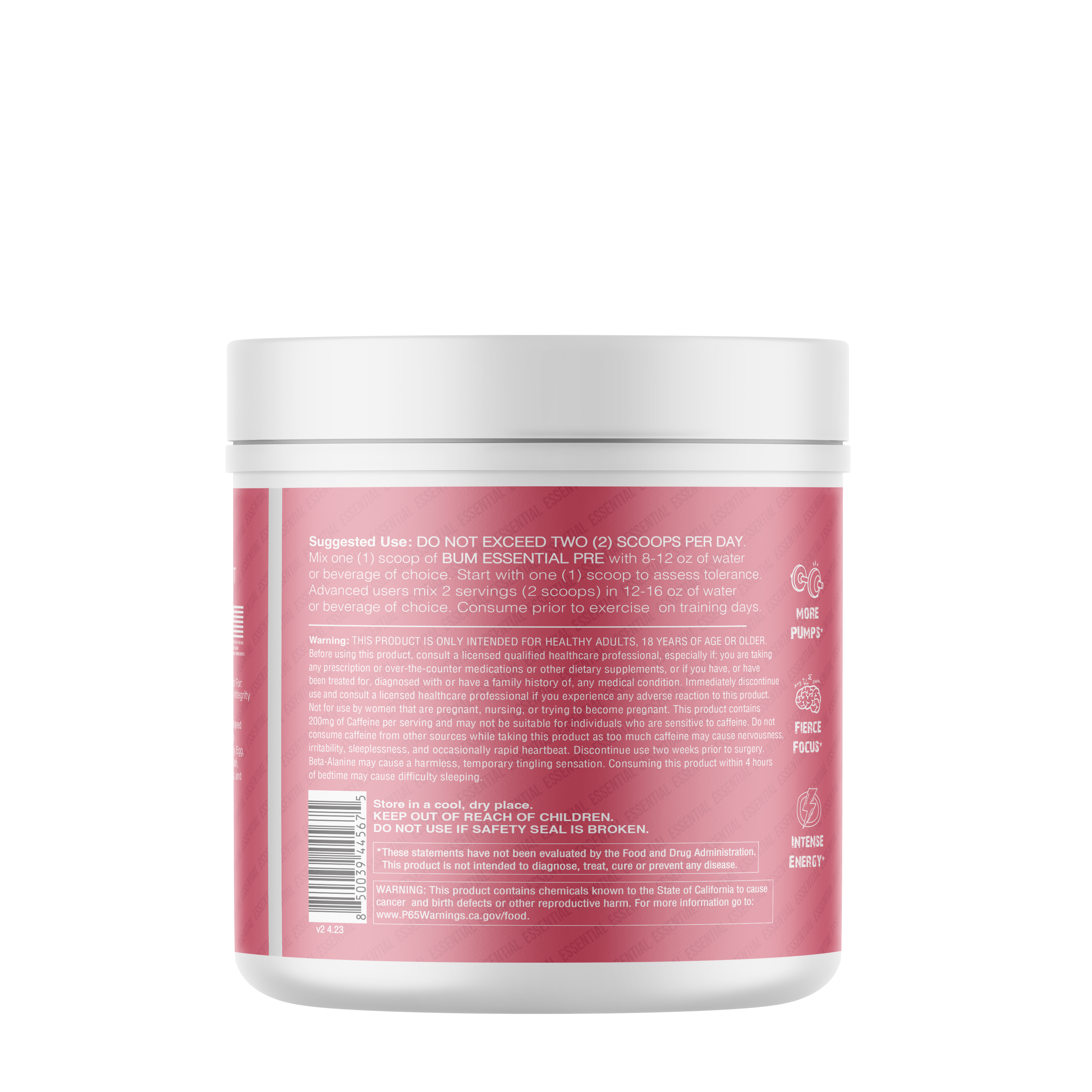 Raw Nutrition - Essential Pre-Workout - Sour Watermelon - 30 Servings | GNC