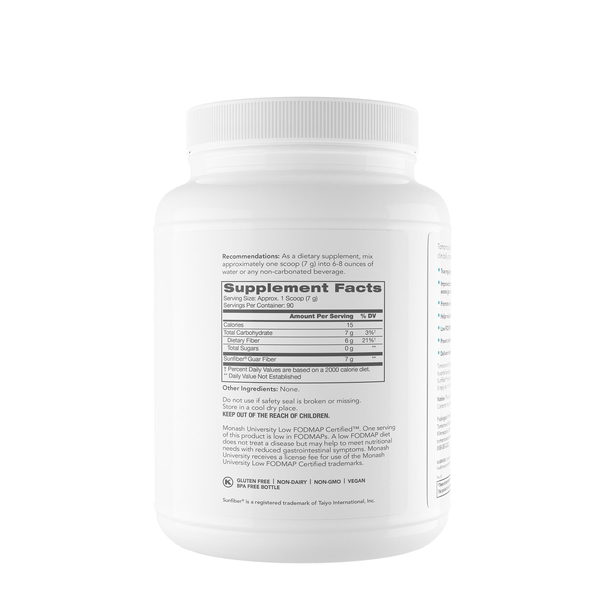 Tomorrow's Nutrition™ Sunfiber® Fiber Supplement - 1.39 lb | GNC