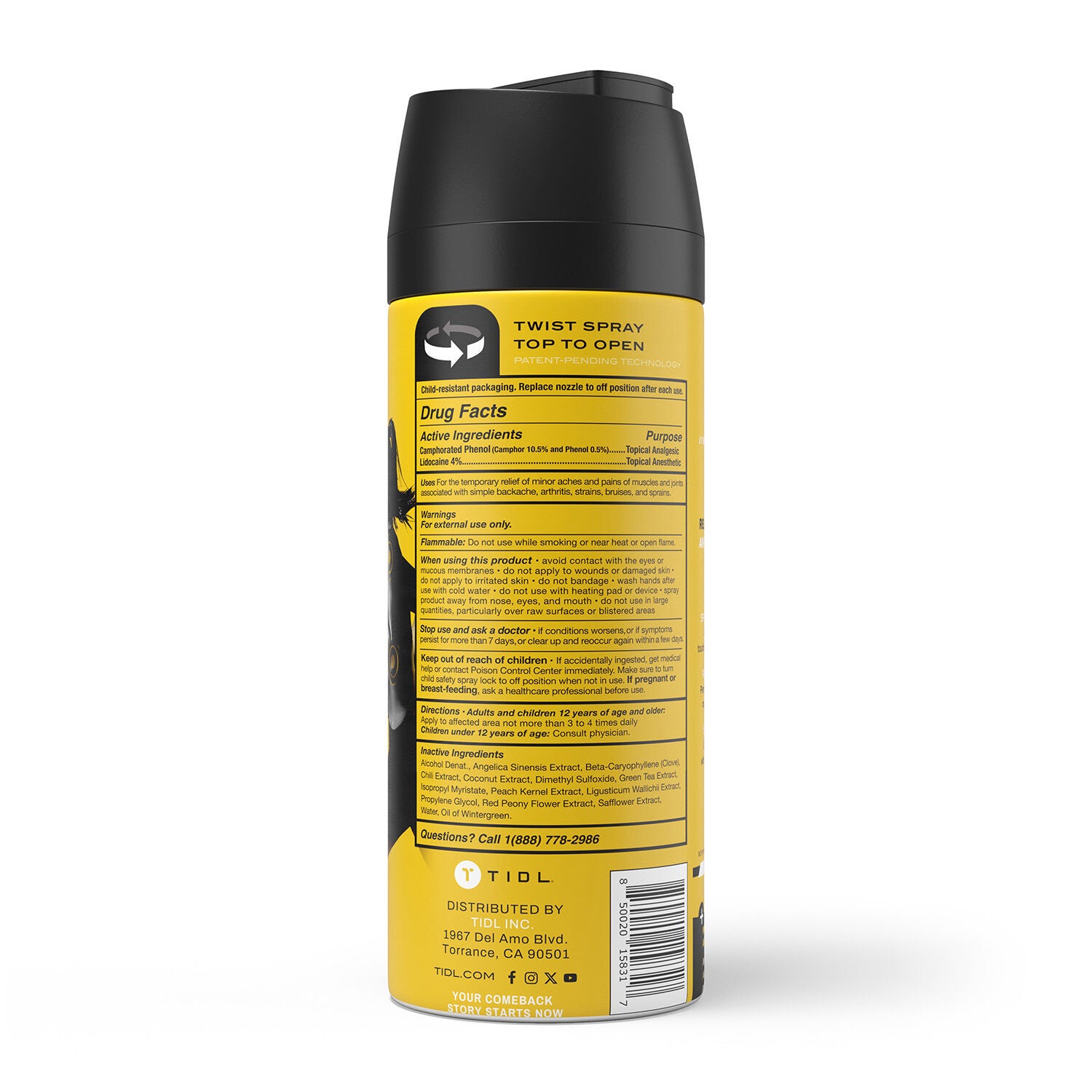 TIDL Pain Relief Heat Therapy Spray | GNC