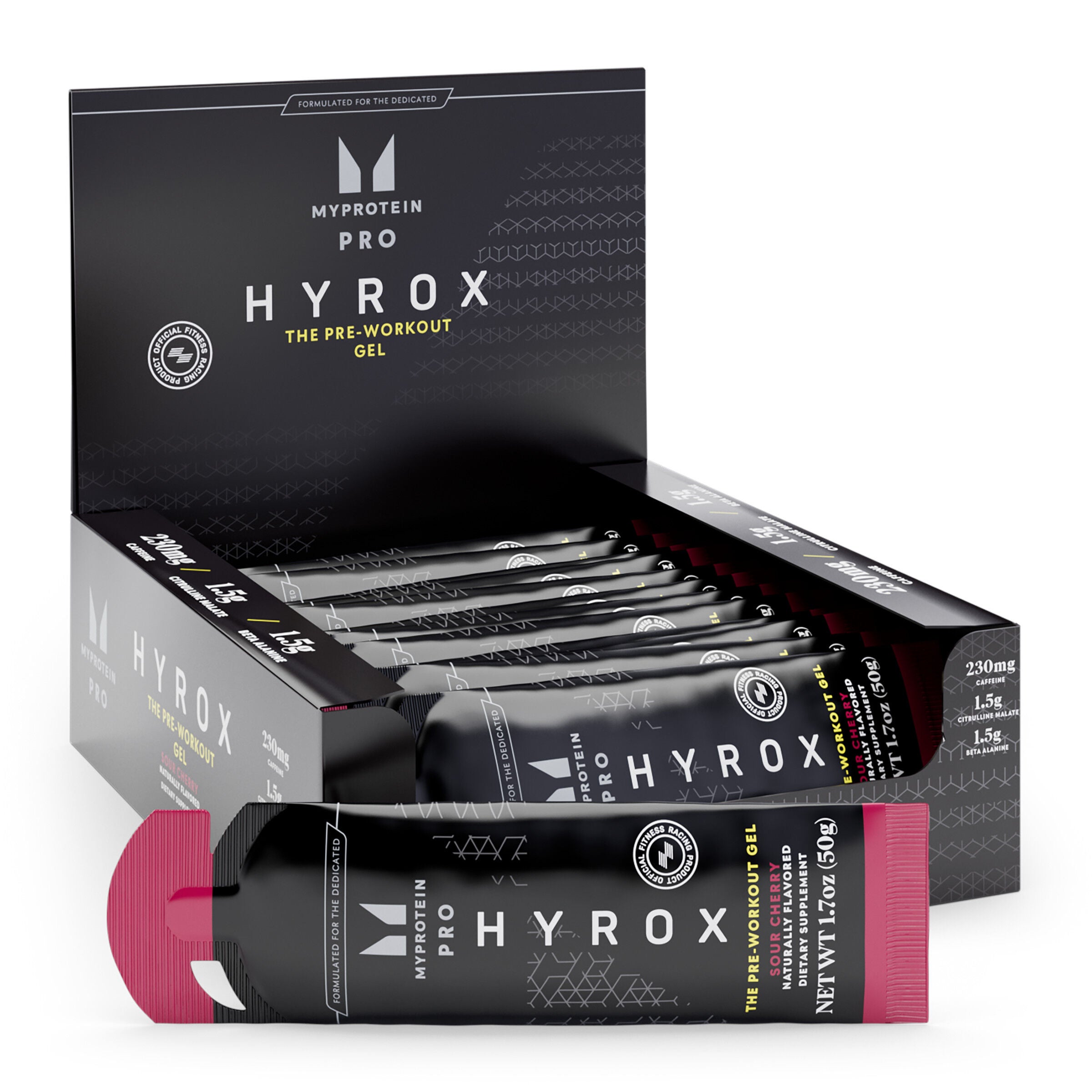 Myprotein - Hyrox: The Pre-Workout Gel - Sour Cherry (12 Satchets) | GNC