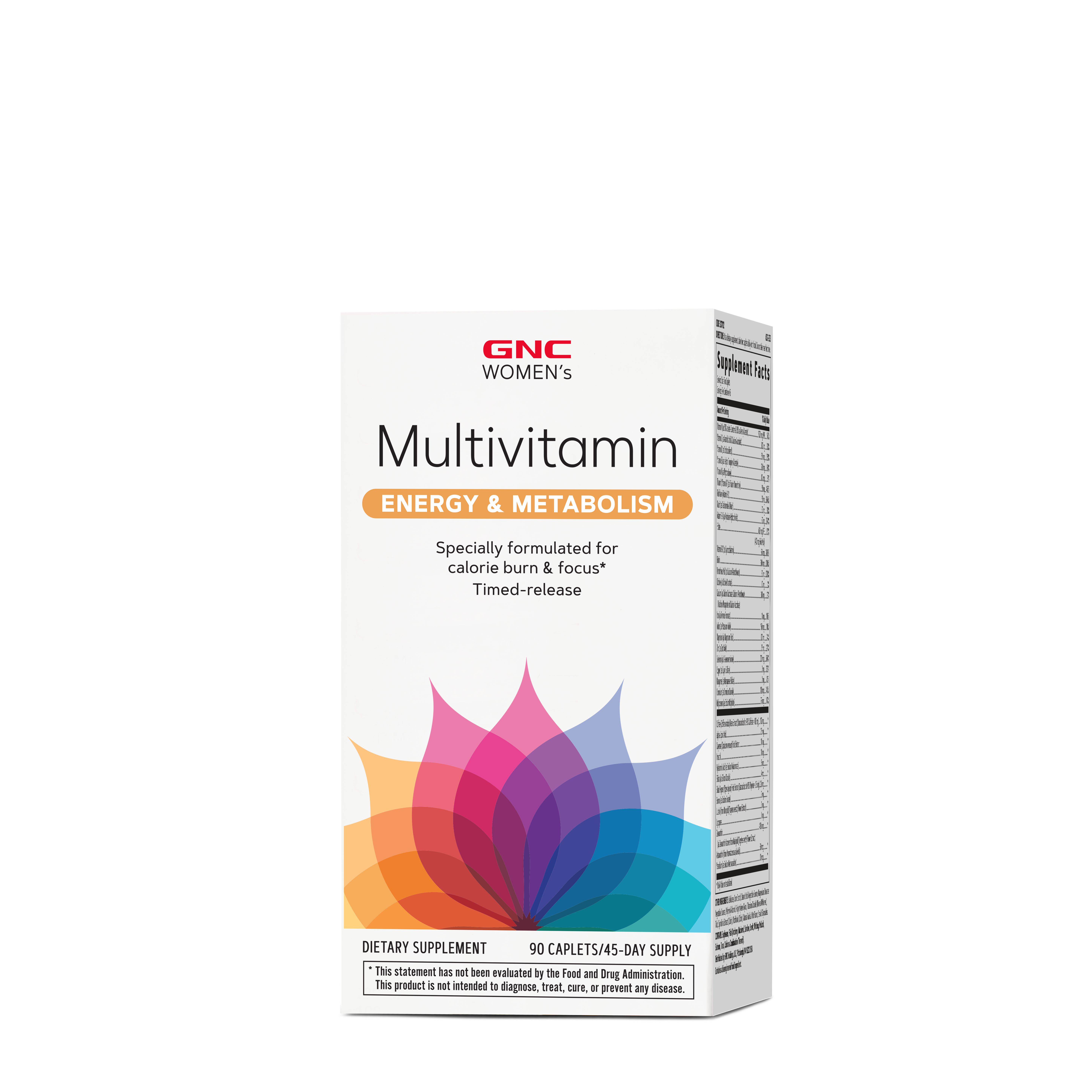 GNC Women's - Multivitamin Energy & Metabolism - 90 Caplets (45 ...