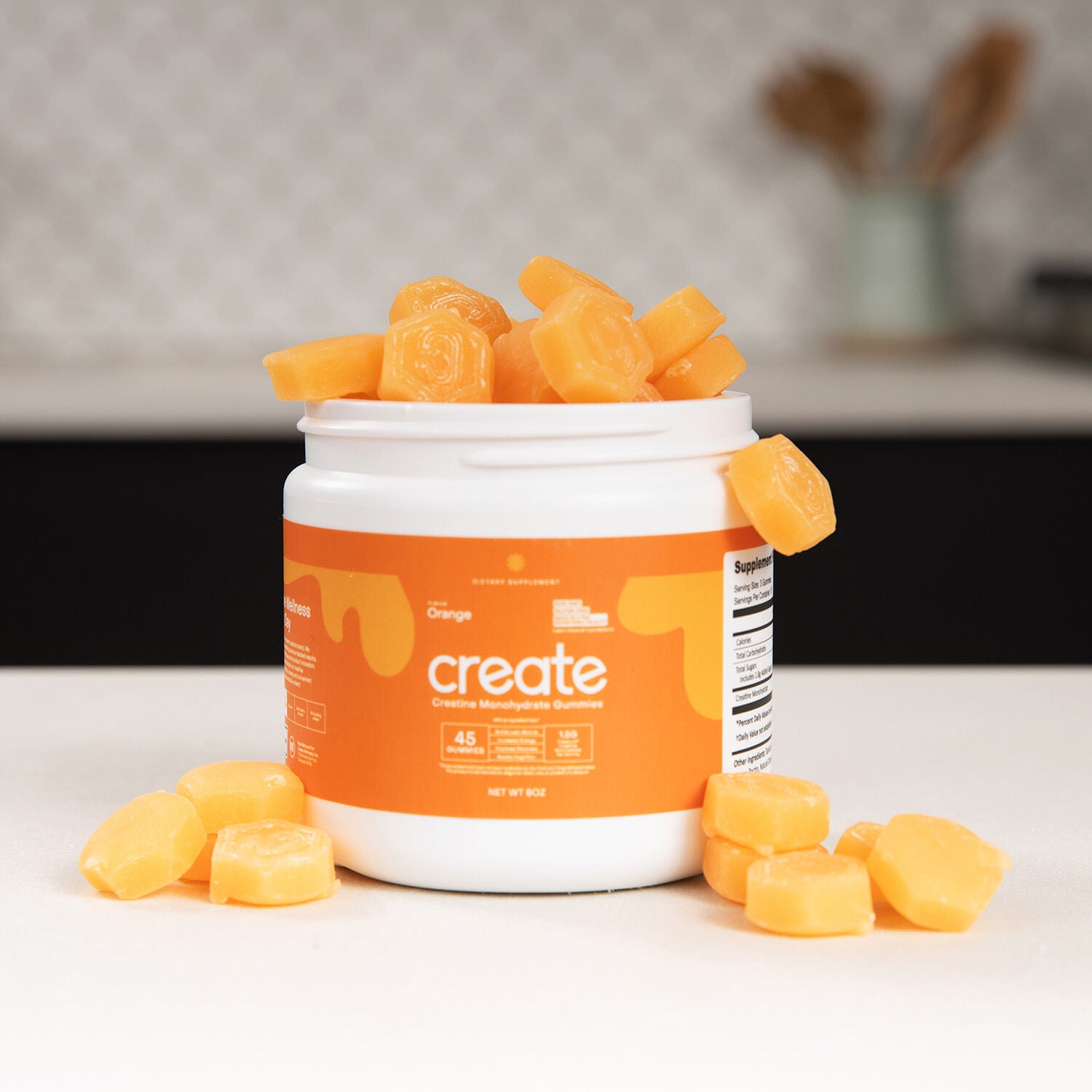 Create Wellness - Creatine Monohydrate Gummies - Orange - 45 Gummies ...