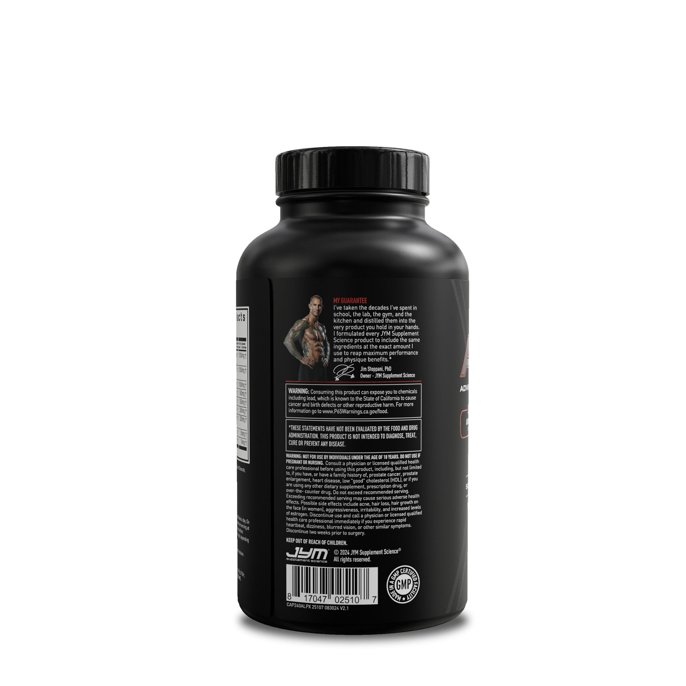 Jym® - Alpha X Advanced Testosterone - 240 Capsules (60 Servings) | GNC