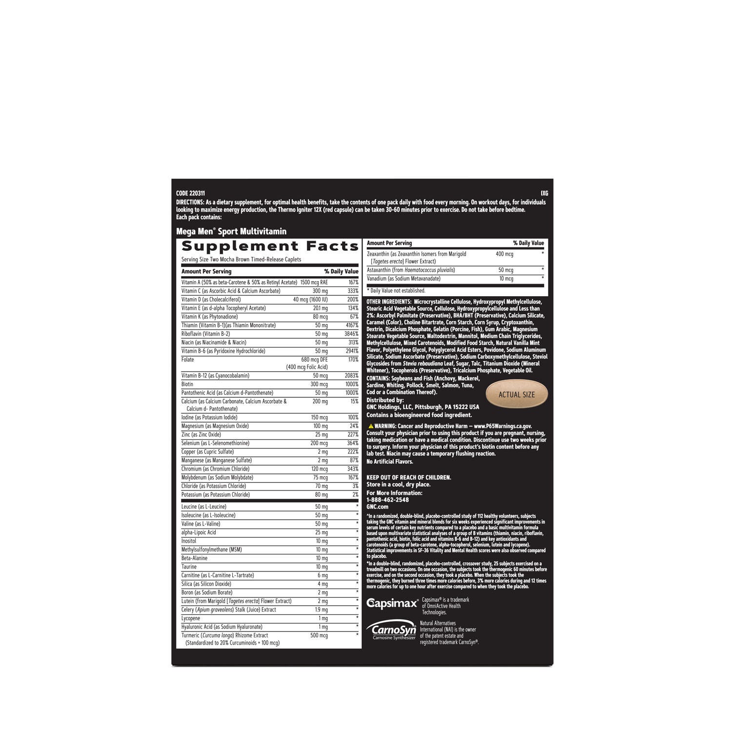 GNC Men's Ripped Vitapak® Program With Metabolism + Muscle Support | GNC