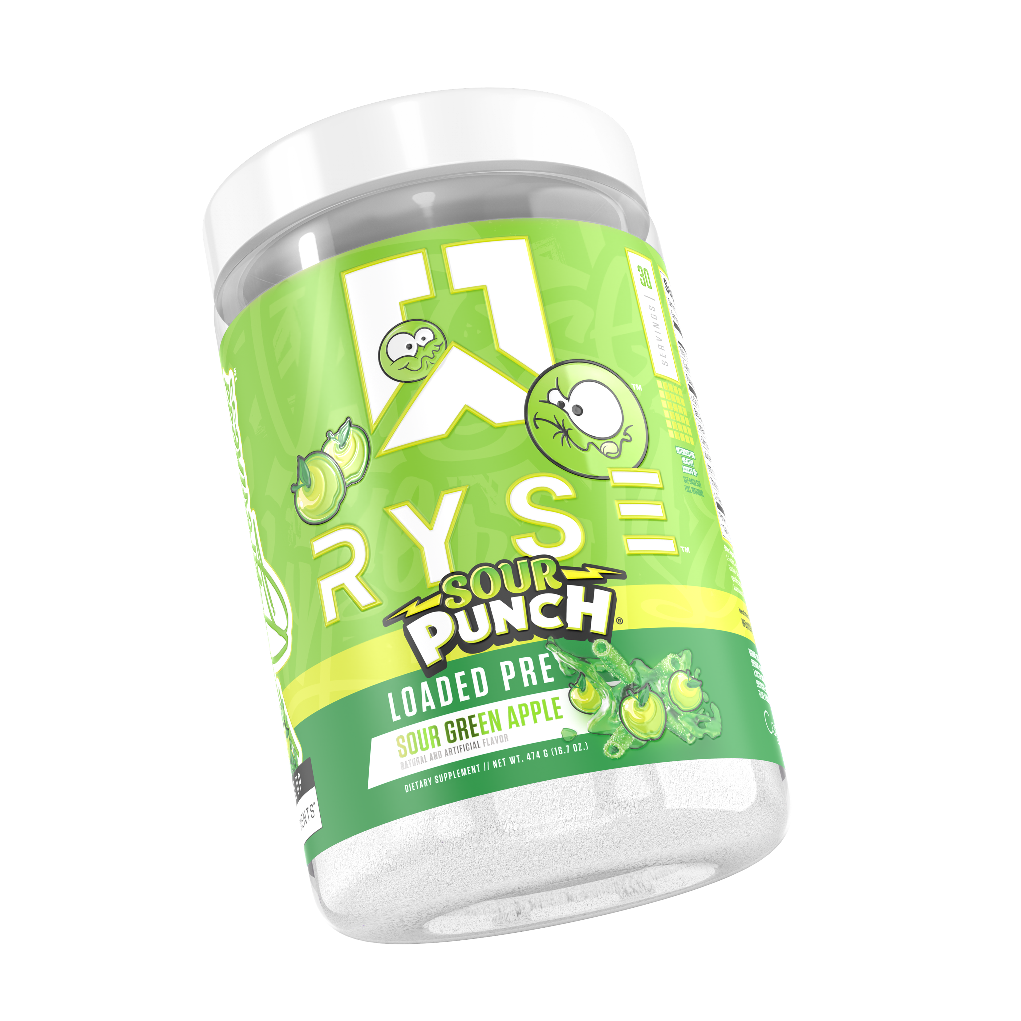 RYSE - Loaded Pre - Sour Punch Green Apple (30 Servings) | GNC
