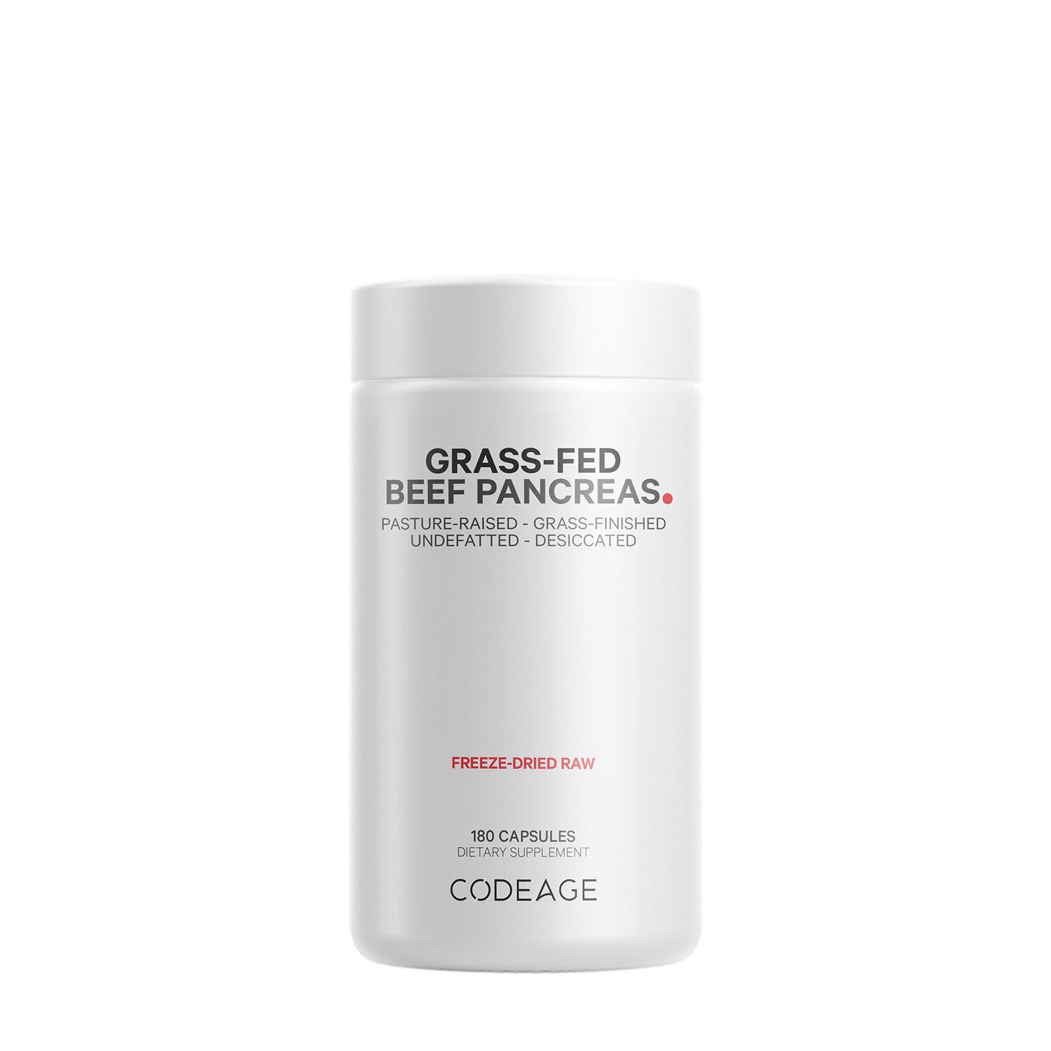 Codeage - Grass-Fed Beef Pancreas - 180 Capsules | GNC
