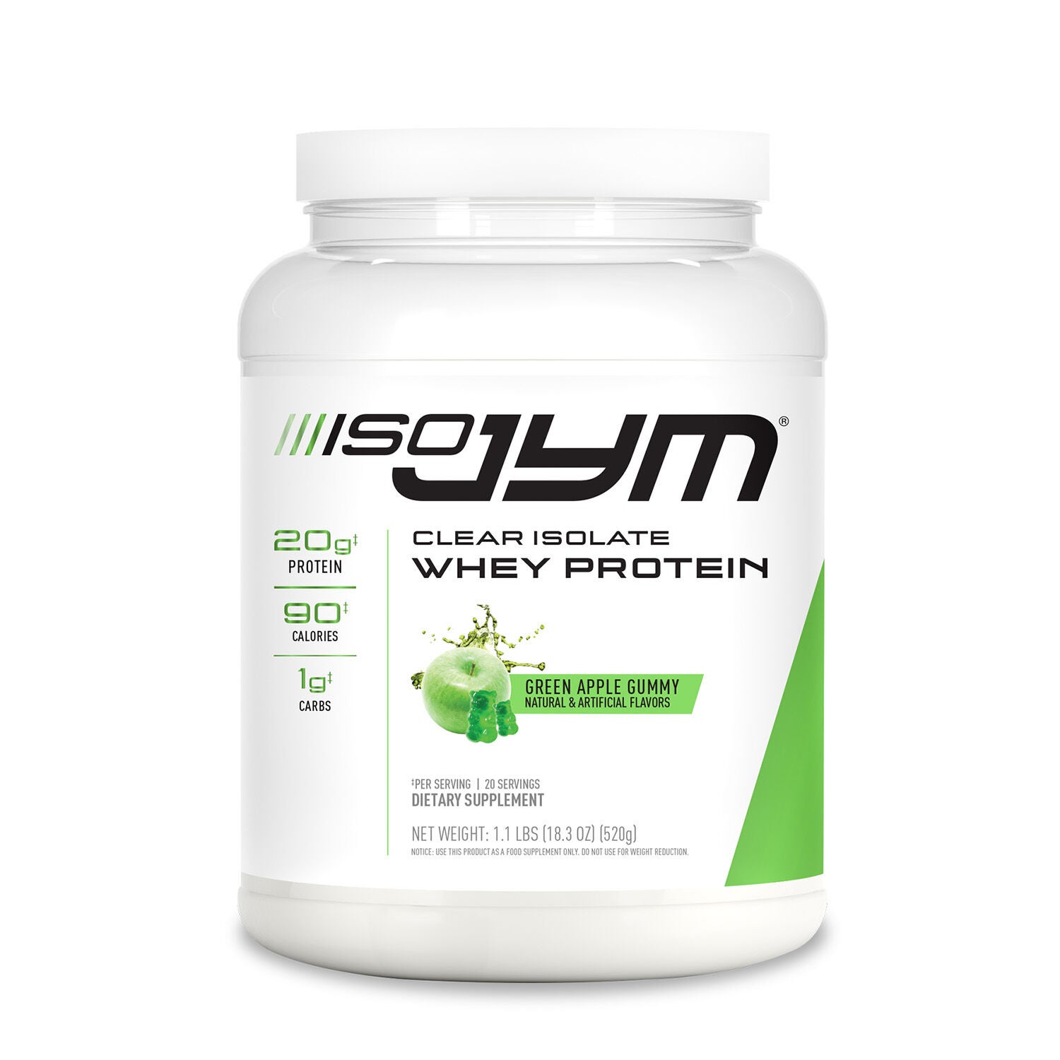 ISO Jym Clear Whey Isolate Green Apple Gummy