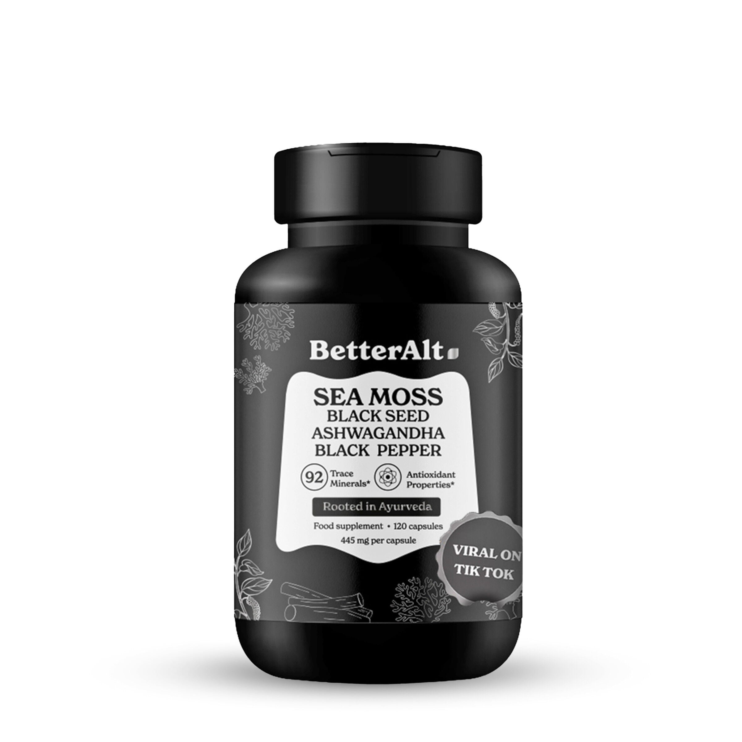 BetterAlt - Sea Moss - 120 Capsules (60 Servings) | GNC