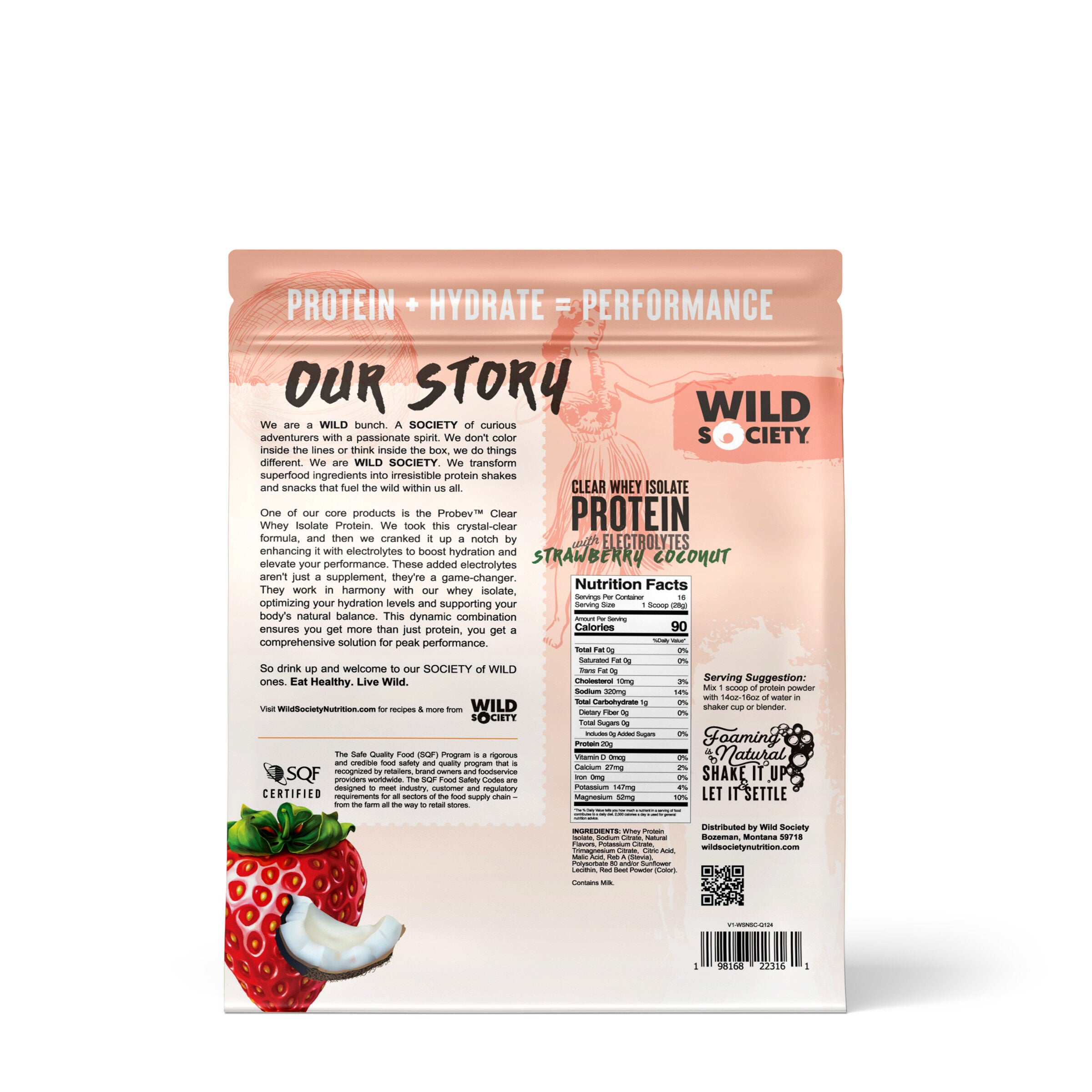 Wild Society Nutrition - Clear Whey Isolate Protein with Electrolytes ...