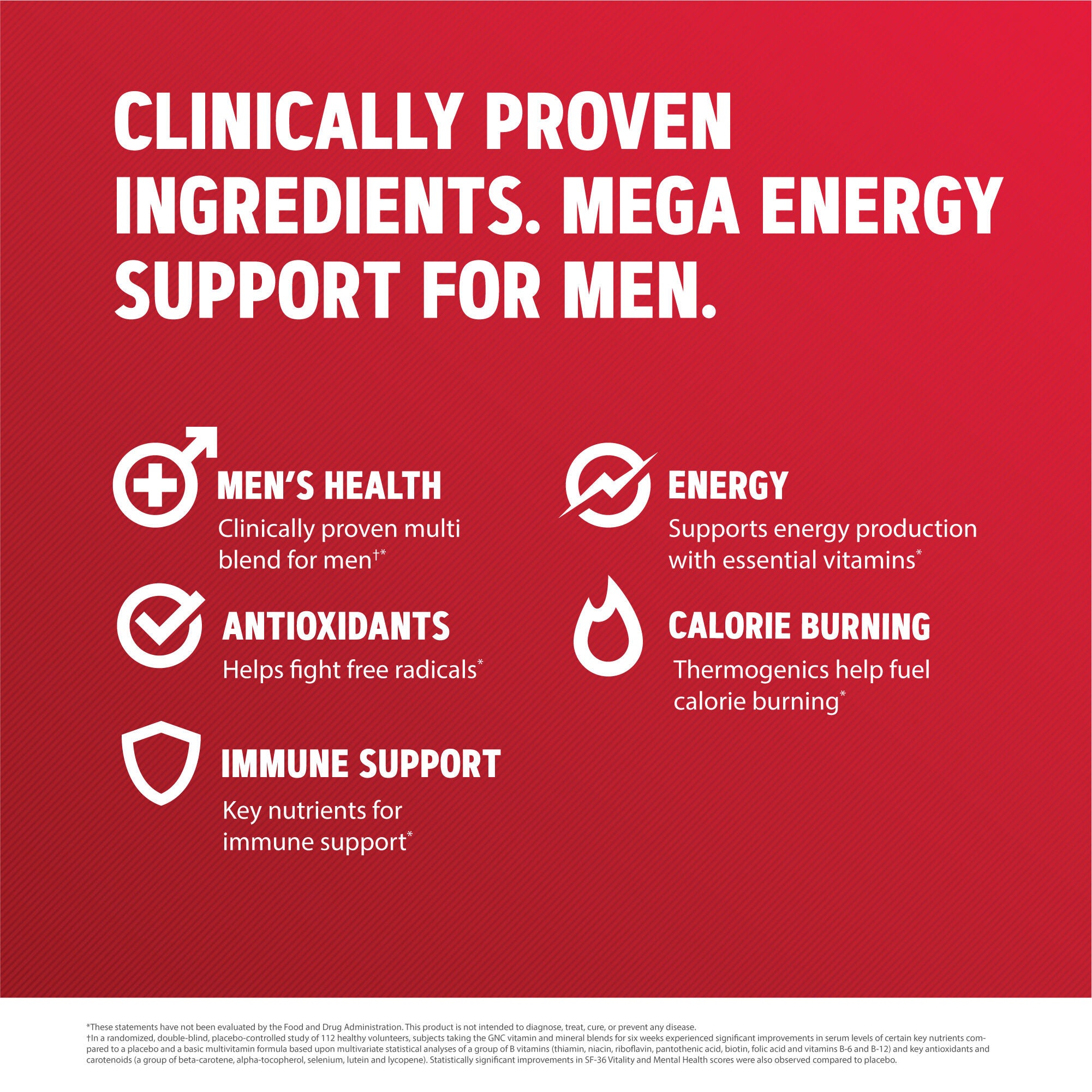 Energy & Metabolism - 180 Caplets (90 Servings) | GNC