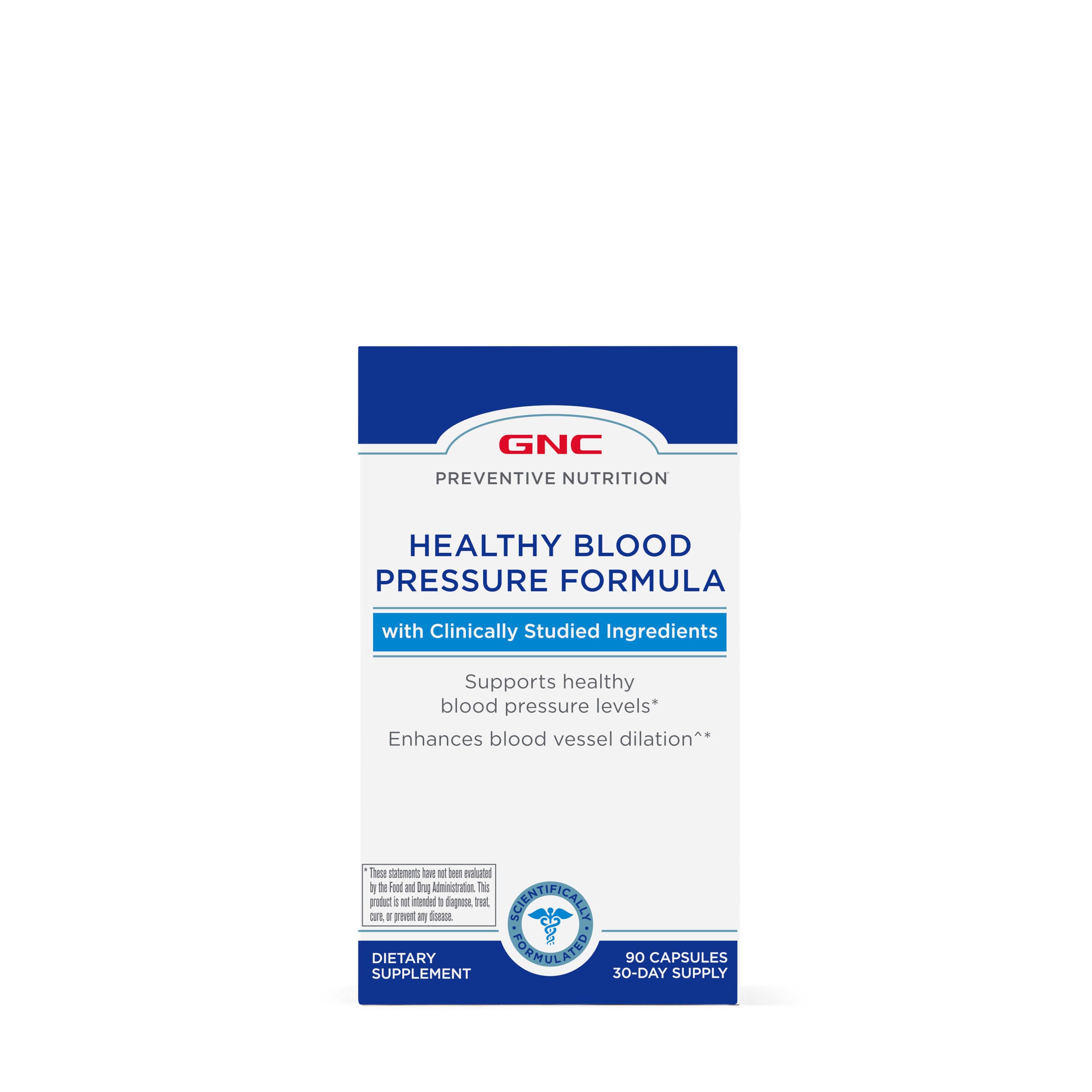 GNC Preventive Nutrition® - Healthy Blood Pressure Formula - 90 ...