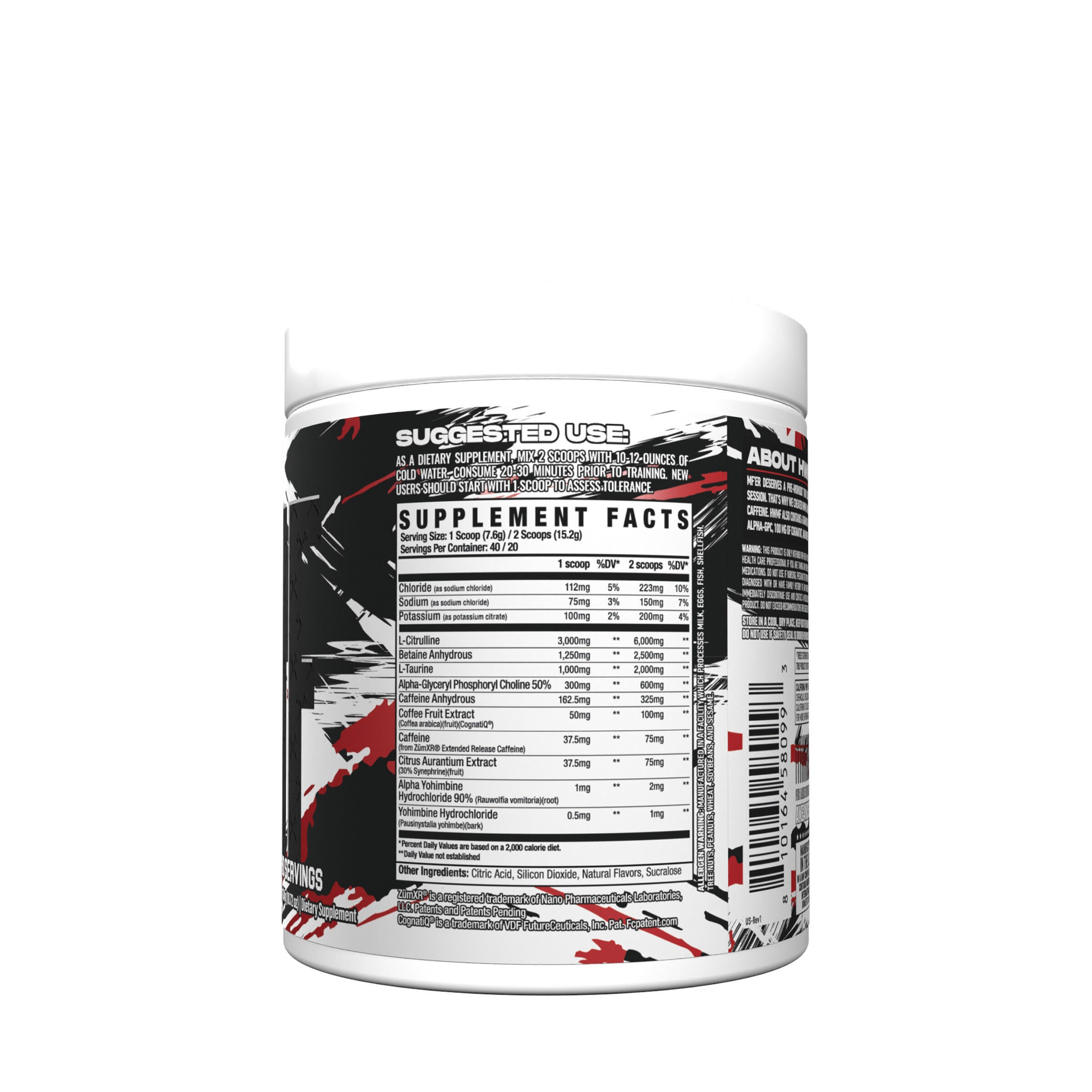 Axe & Sledge Supplements™ - HWMF High Stim Pre-Workout - White Cherry ...