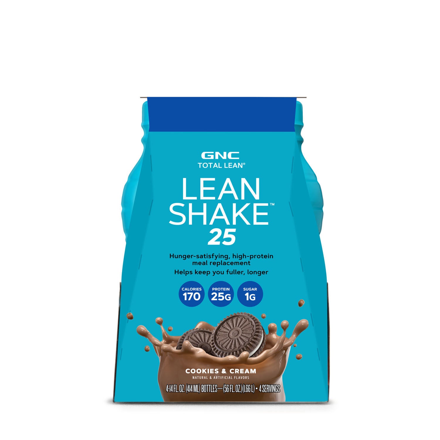 GNC Total Lean® Lean Shake - Cookies & Cream - 4 Bottles | GNC