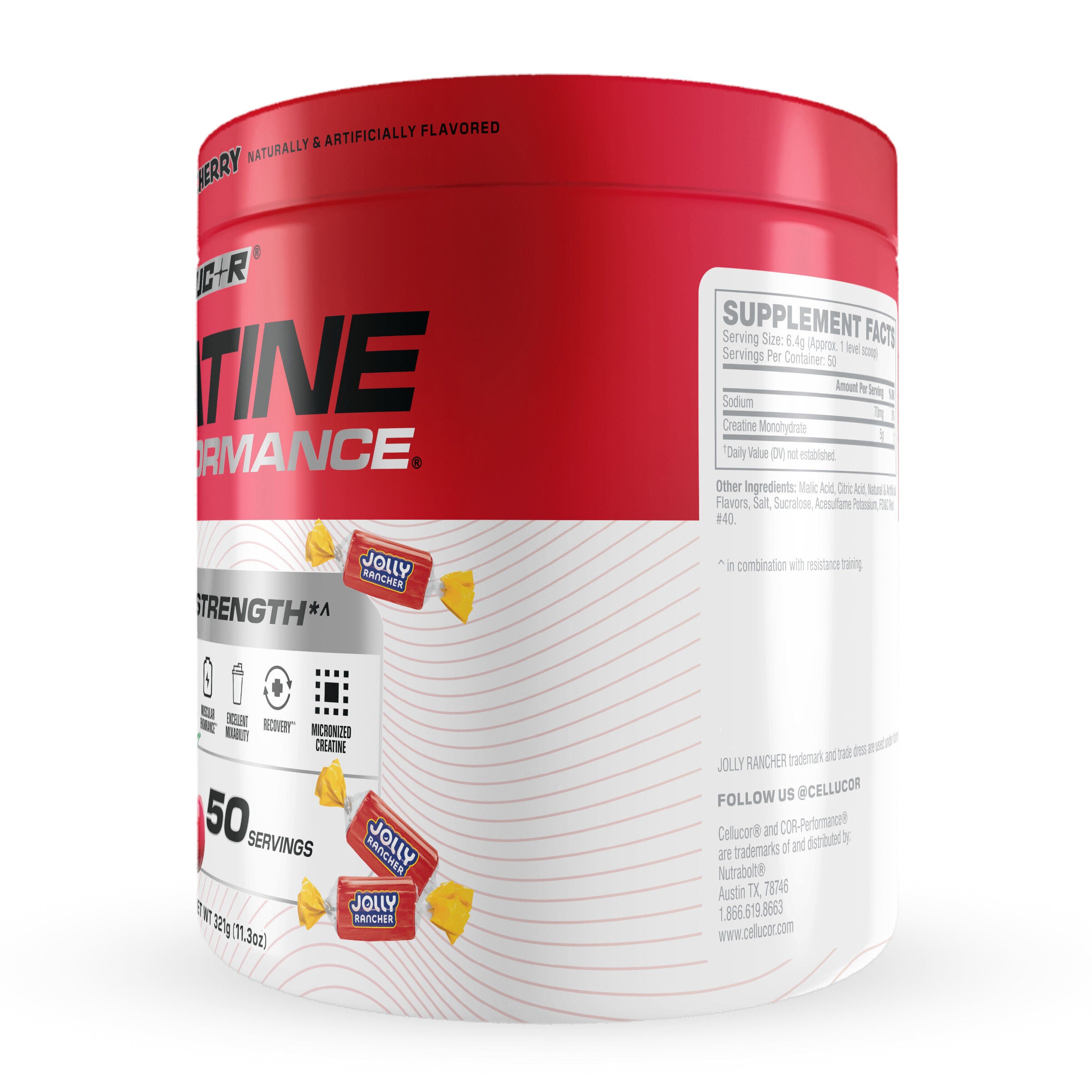 Cellucor® - COR-Performance Creatine - Cherry Jolly Rancher (50 Servings) | GNC