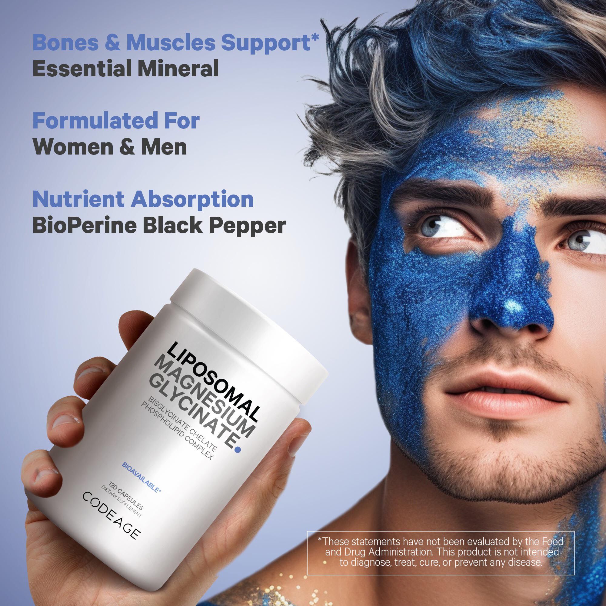 Codeage - Liposomal Magnesium Glycinate - 120 Capsules | GNC