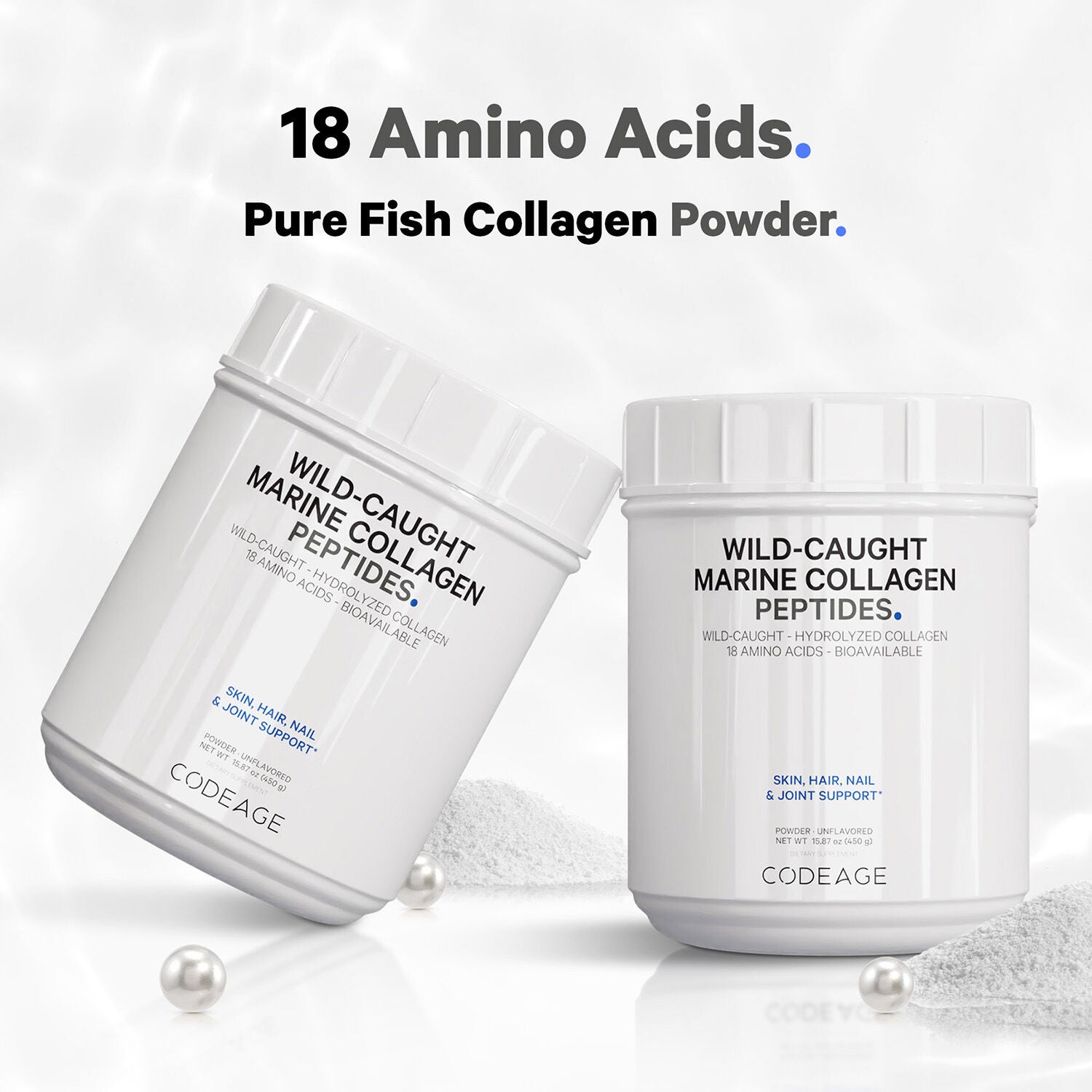 Codeage Wild-Caught Marine Collagen Peptides Powder - Unflavored | GNC