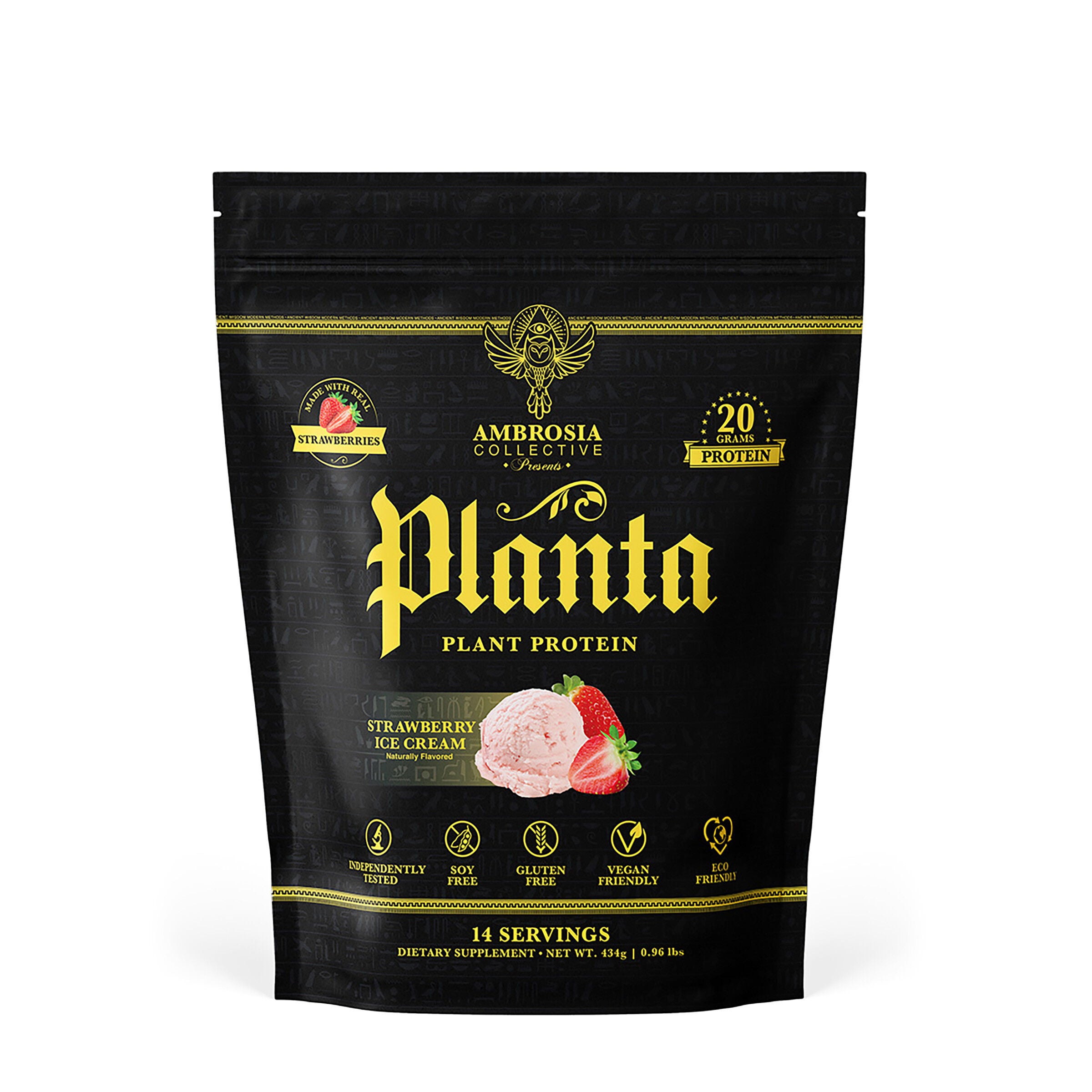 Planta - Plant Protein - Strawberry Ice Cream (14 Servings) | GNC