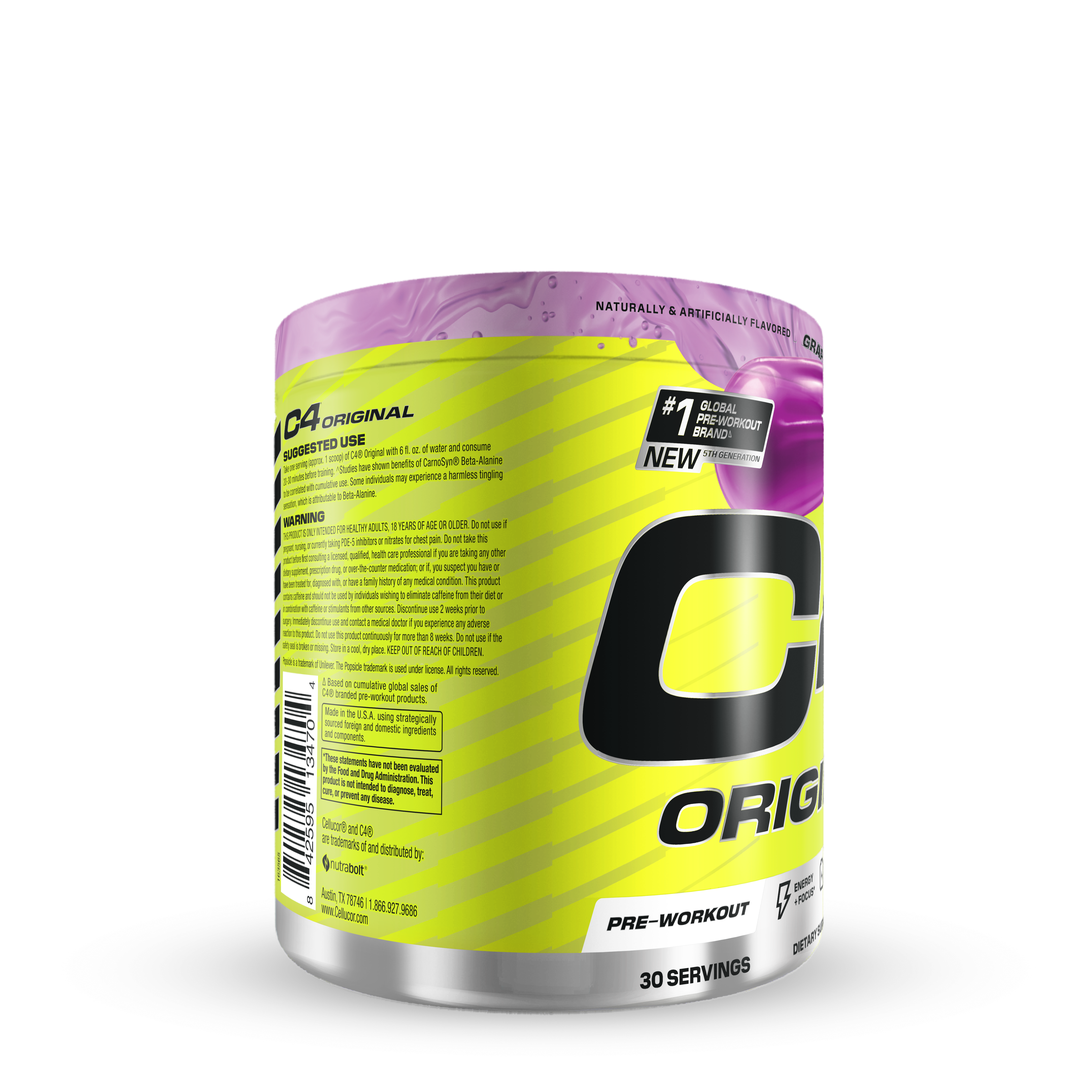 Cellucor® - C4 Original Pre-Workout - Grape Popsicle (30 Servings) | GNC