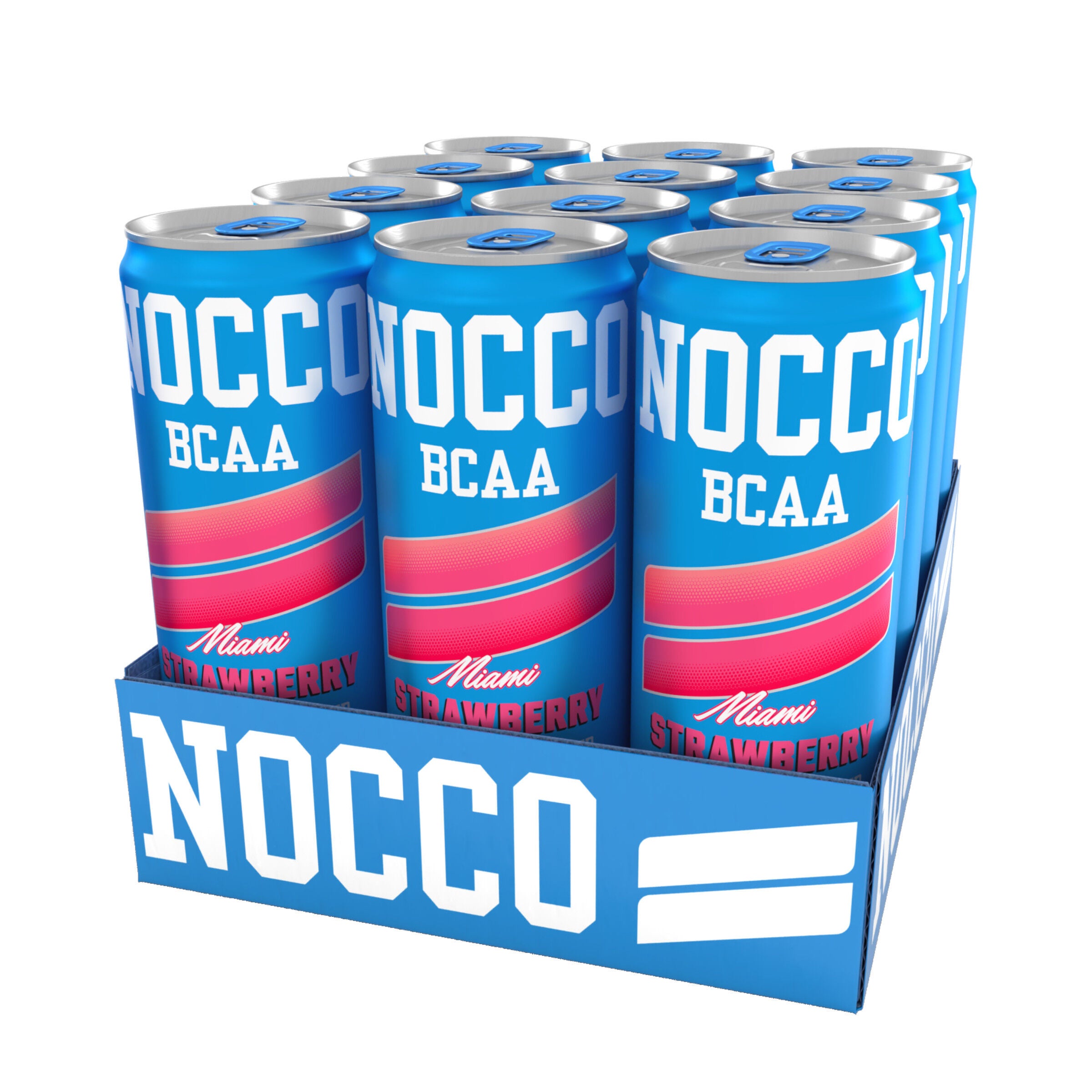 NOCCO No Carbs Company - BCAA Drink - Miami Strawberry - 12 fl oz (12 ...