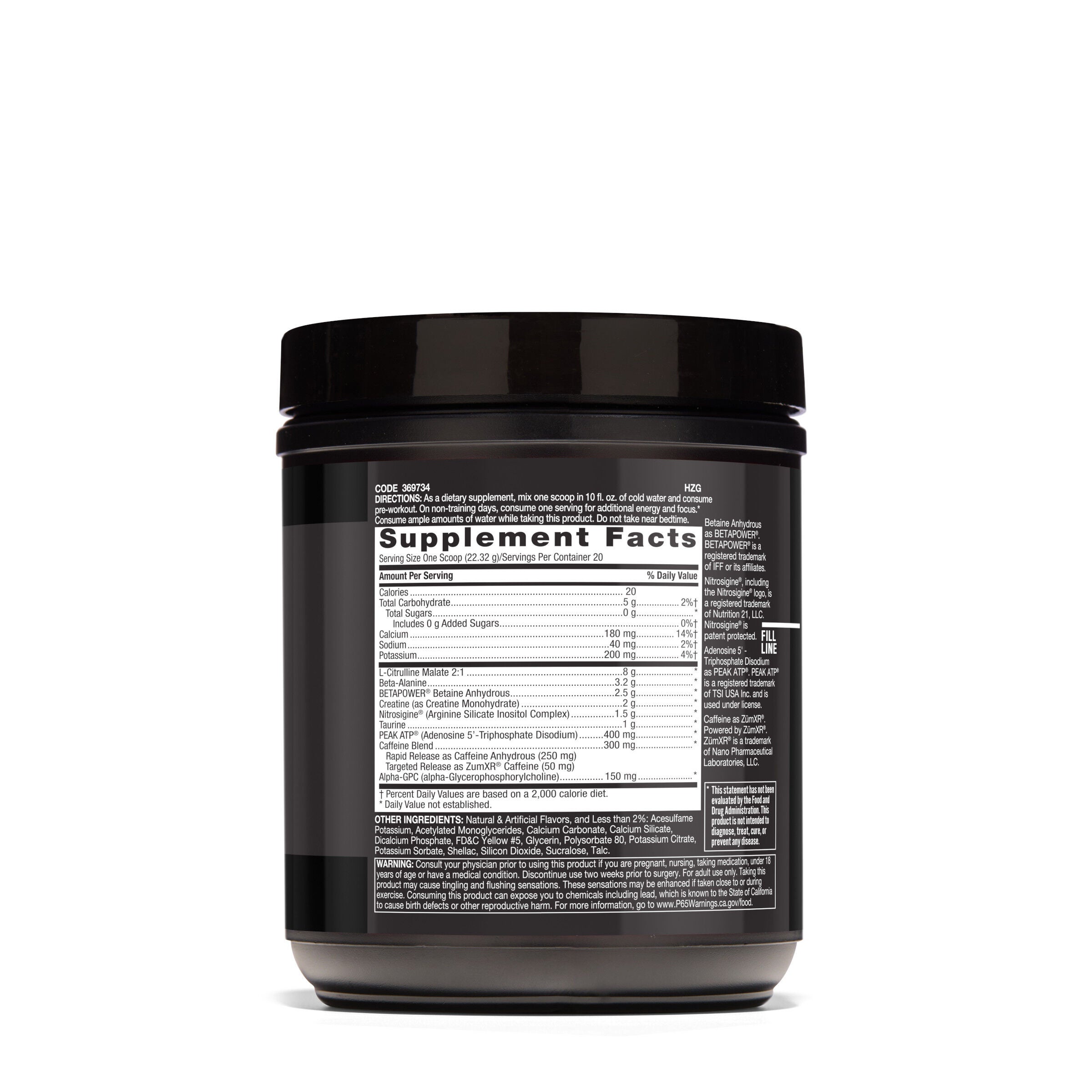 Beyond Raw LIT AF Pre Workout Powder 20 Servings | GNC