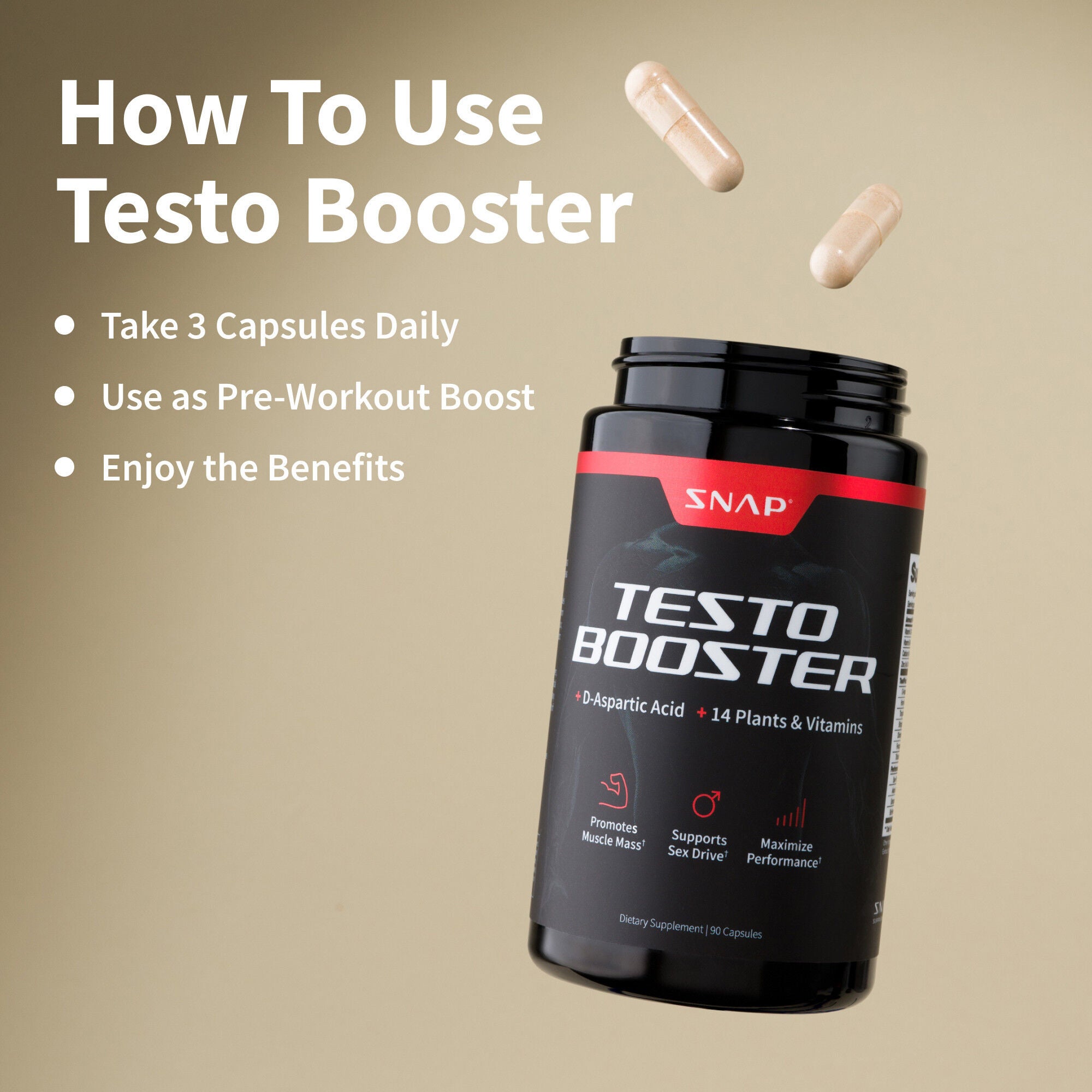 SNAP® Supplements Testo Booster | GNC