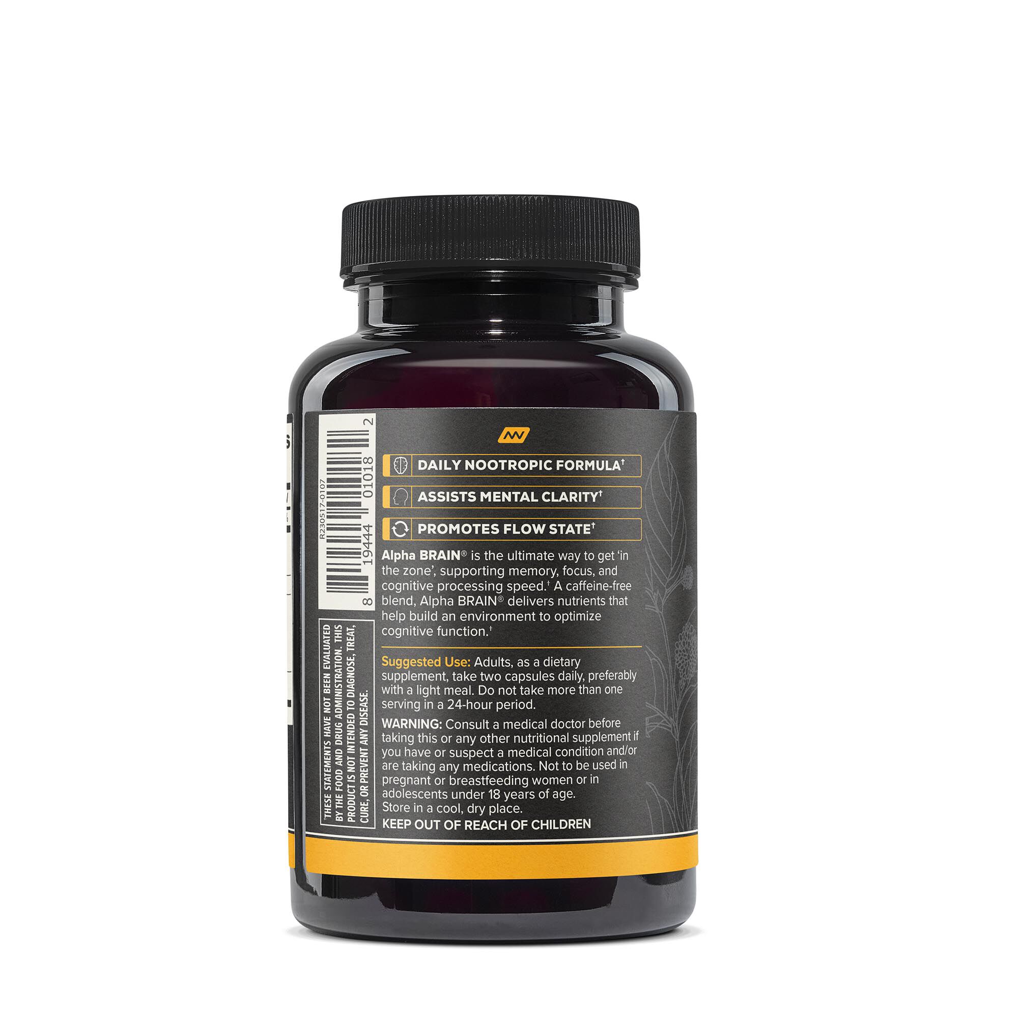 Onnit - Alpha Brain Daily Cognitive Support - 90 Capsules (45 Servings ...