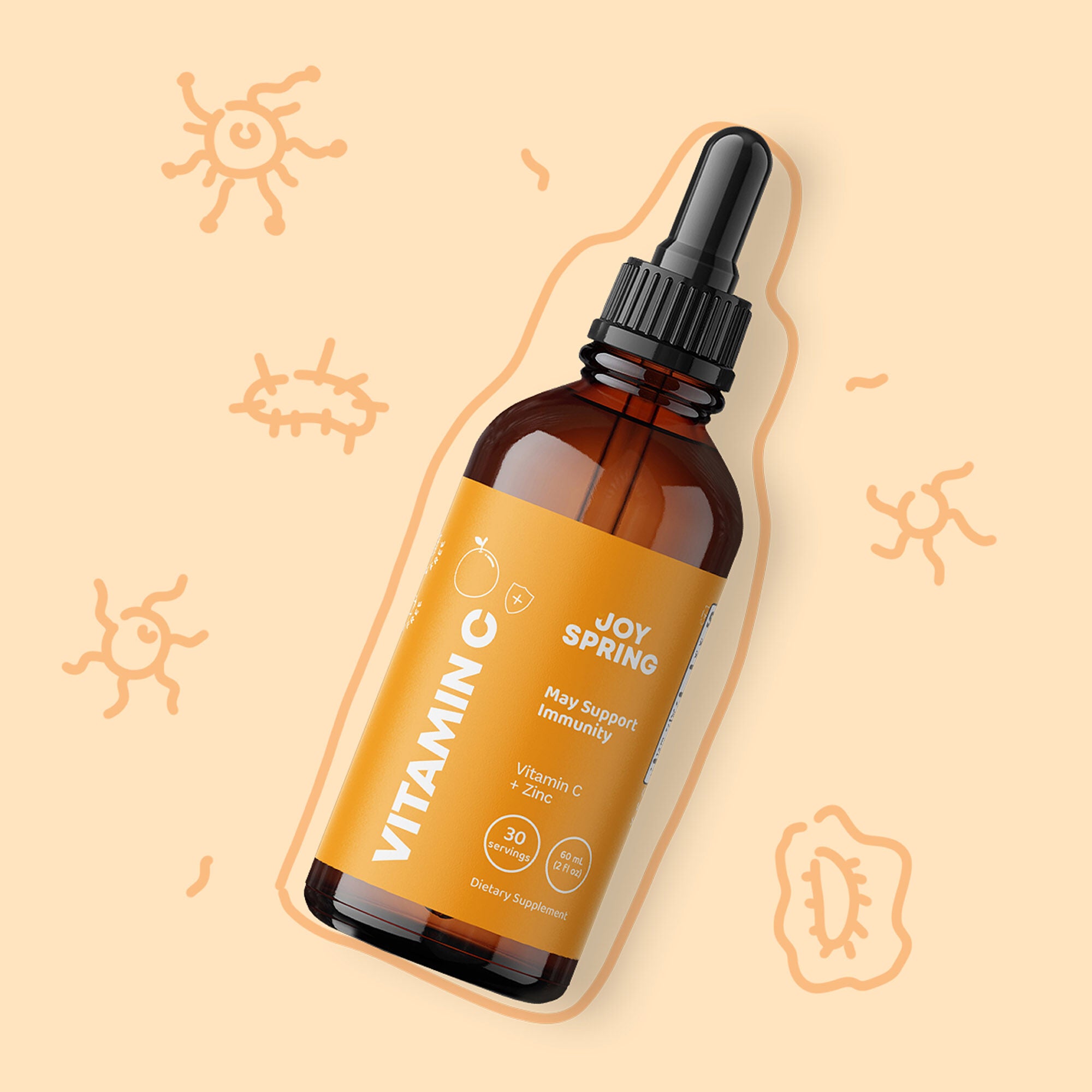 Joy Spring - Vitamin C for Adults & Kids with Elderberry and Zinc ...