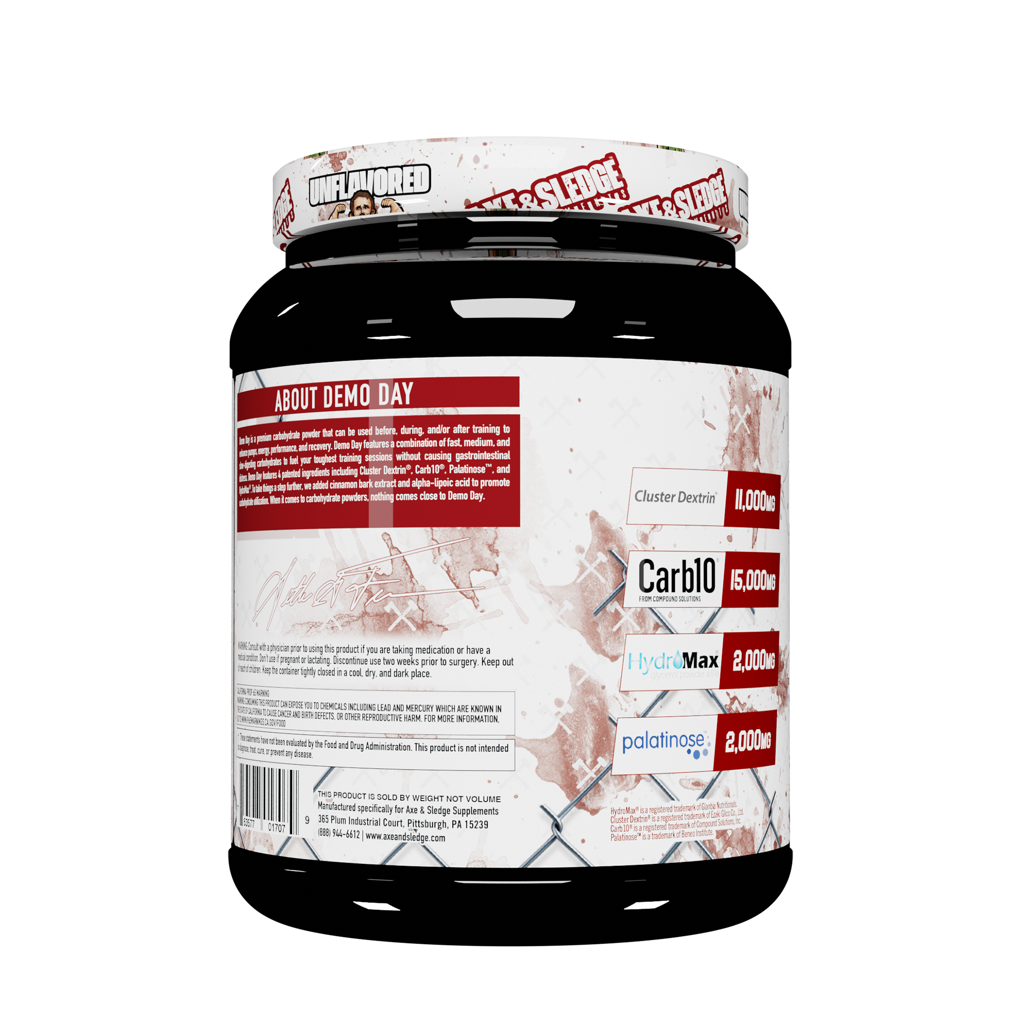 Axe & Sledge Supplements™ - Demo Day Carbohydrate Powder - Axe & Sledge ...