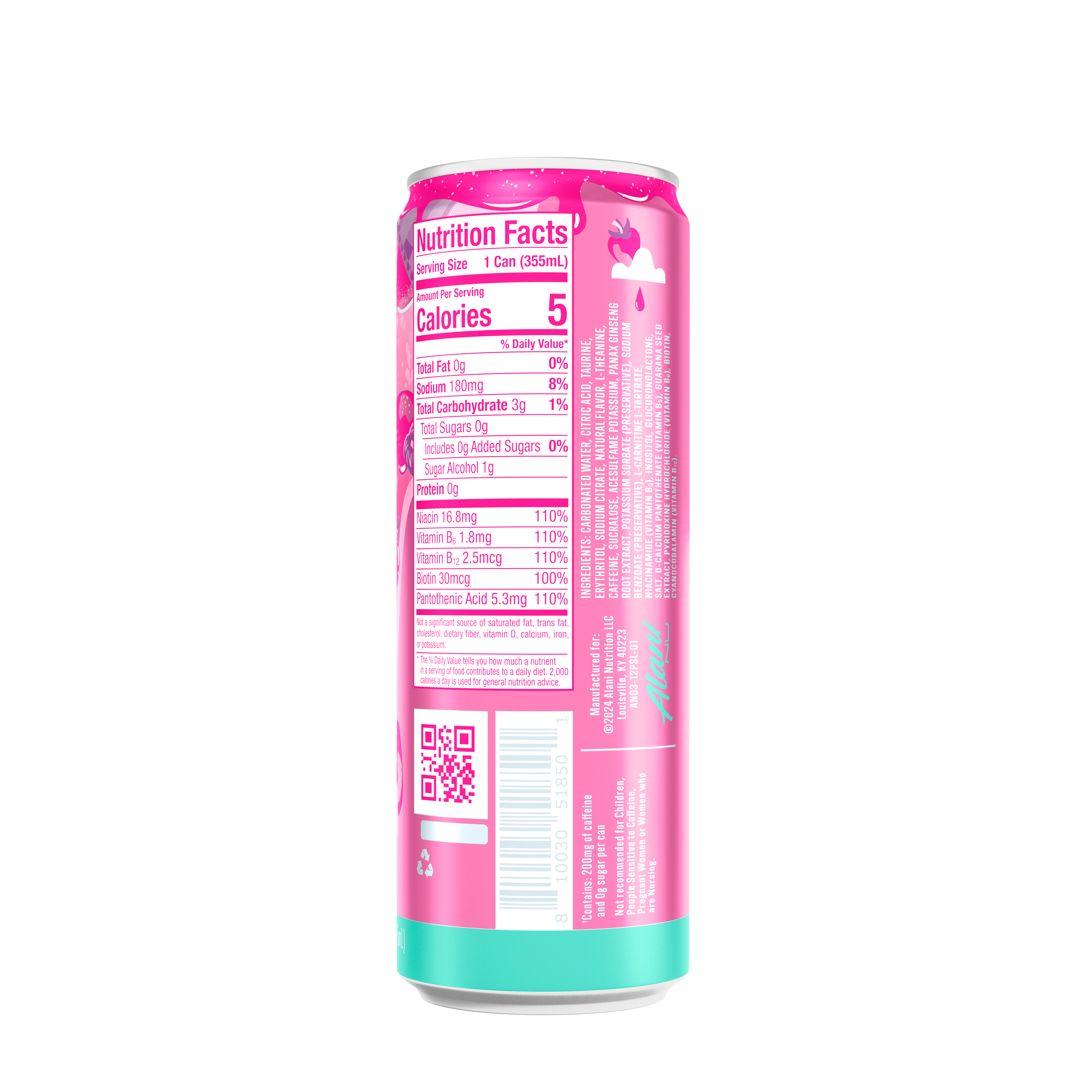 Alani Nu - Energy Drink - Pink Slush - 12oz. (12 Cans) | GNC