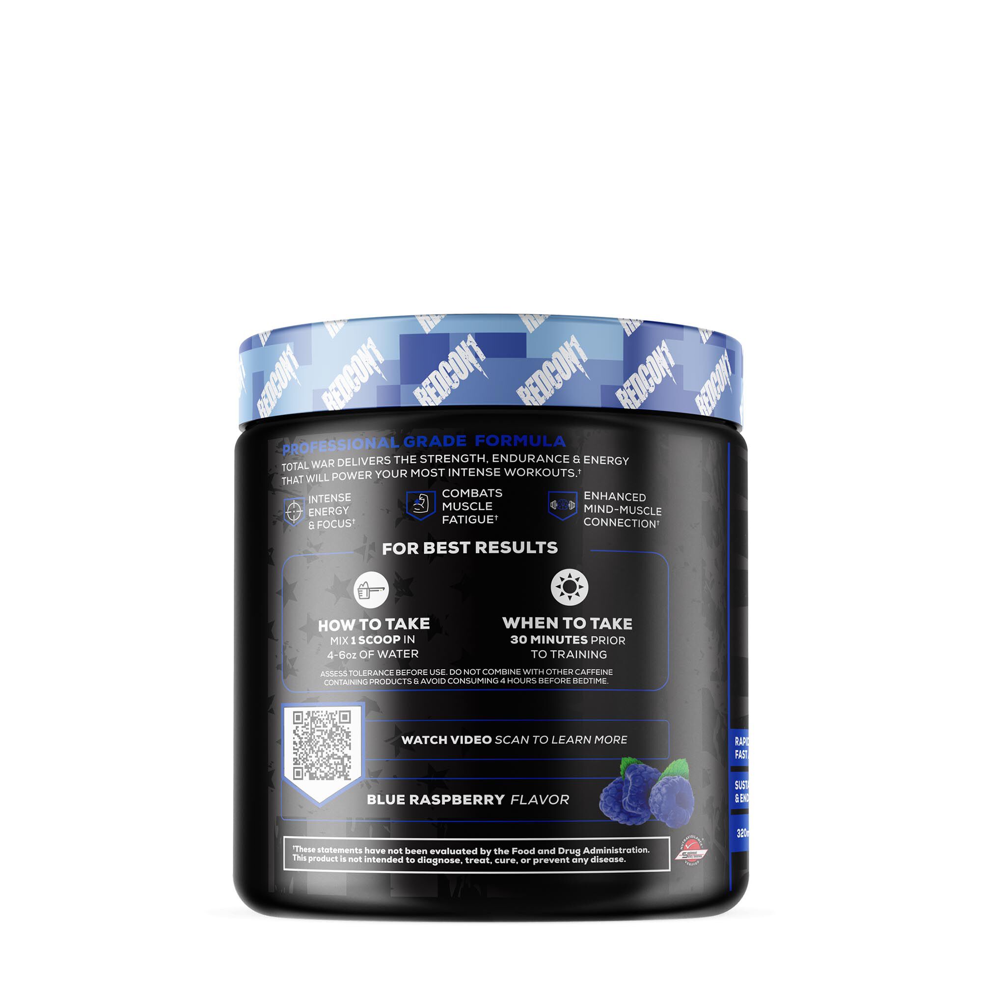 REDCON1 Total War Pre Workout - Blue Raspberry | GNC