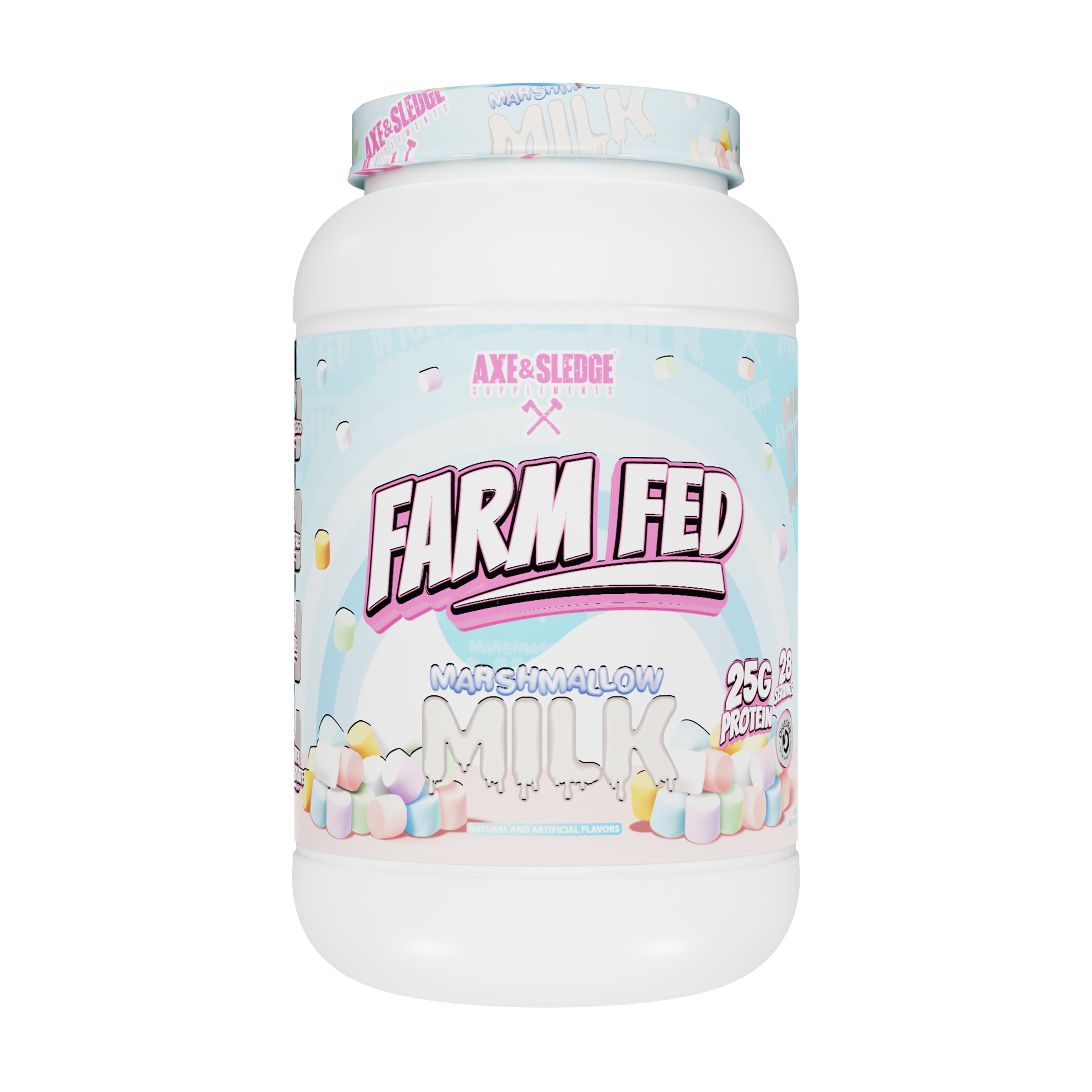 Axe & Sledge Supplements™ - Farm Fed Protein - Marshmallow Milk (28 Servings) | GNC