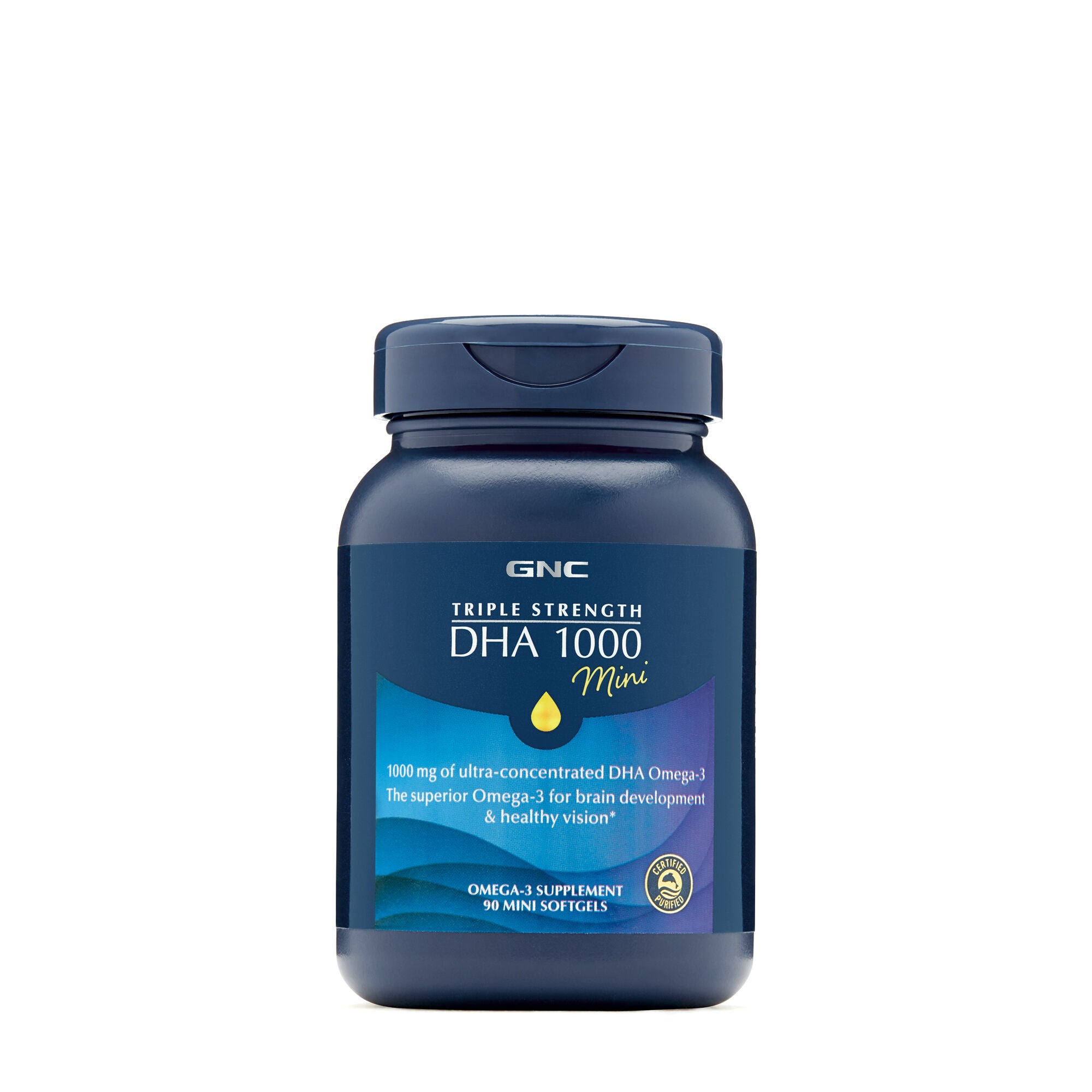 Triple Strength DHA 1000 Mini - 90 Mini Softgels (45 Servings) | GNC