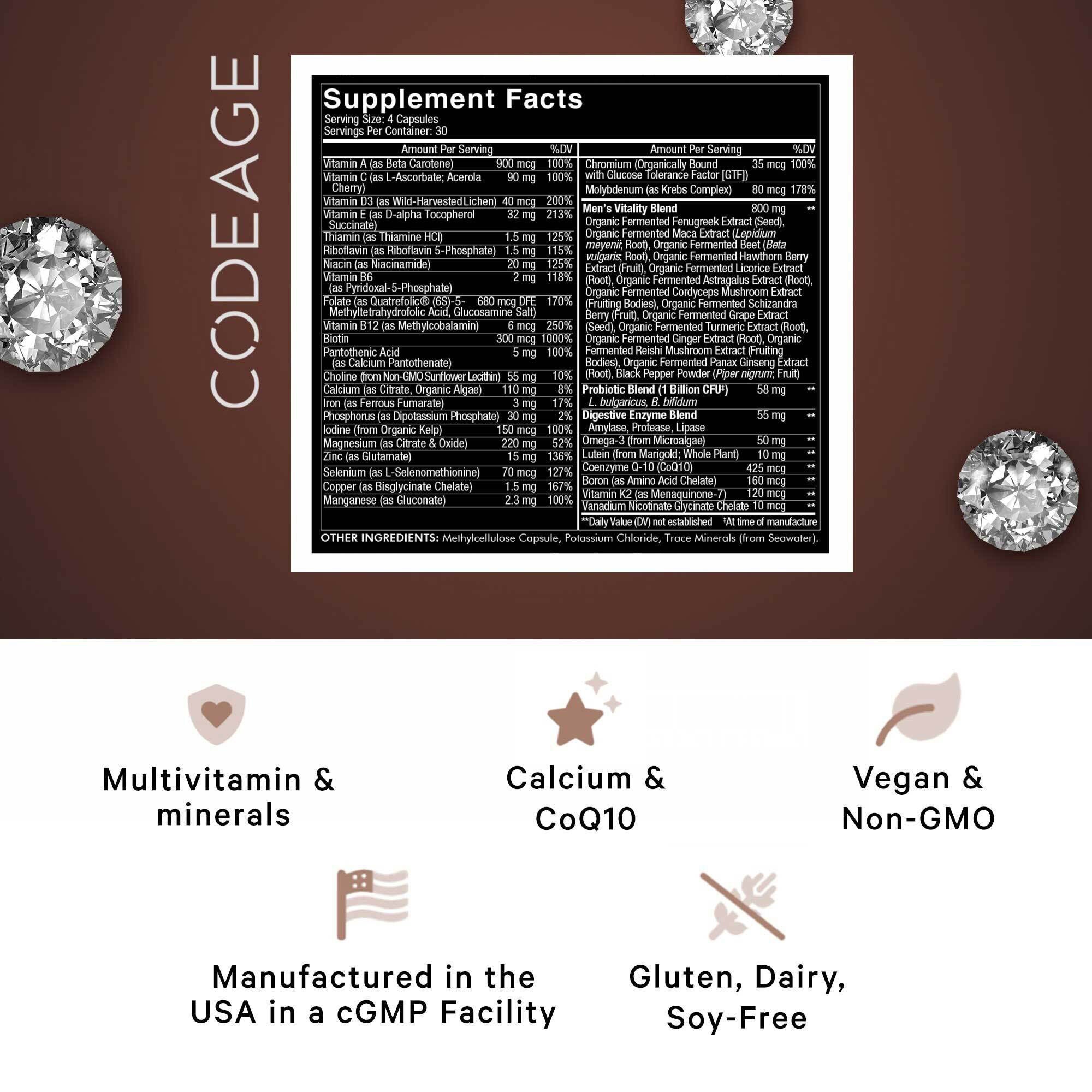 Codeage Men's Multivitamin | GNC