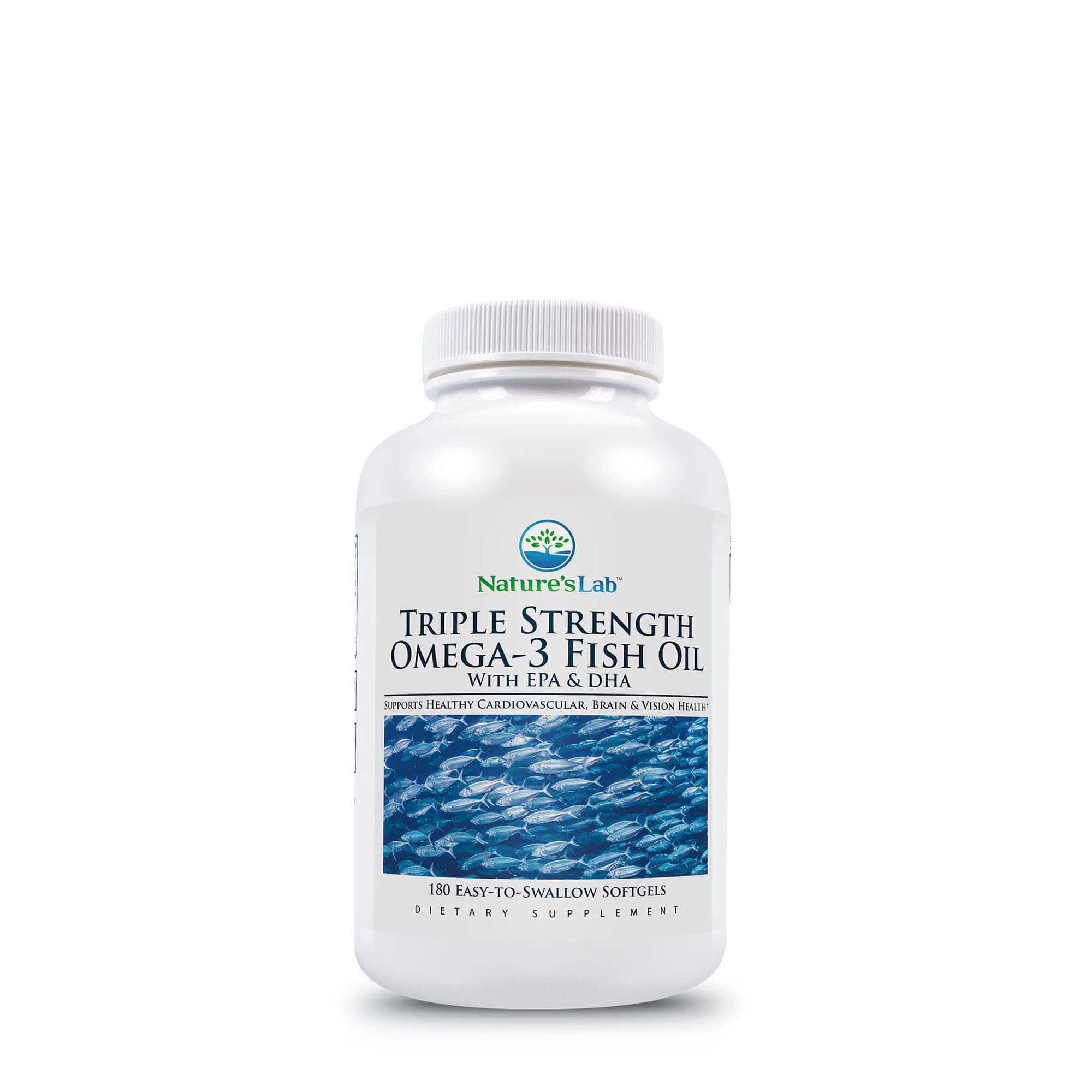 Nature's Lab® - Triple Strength Omega-3 Fish Oil with EPA & DHA - 180 ...