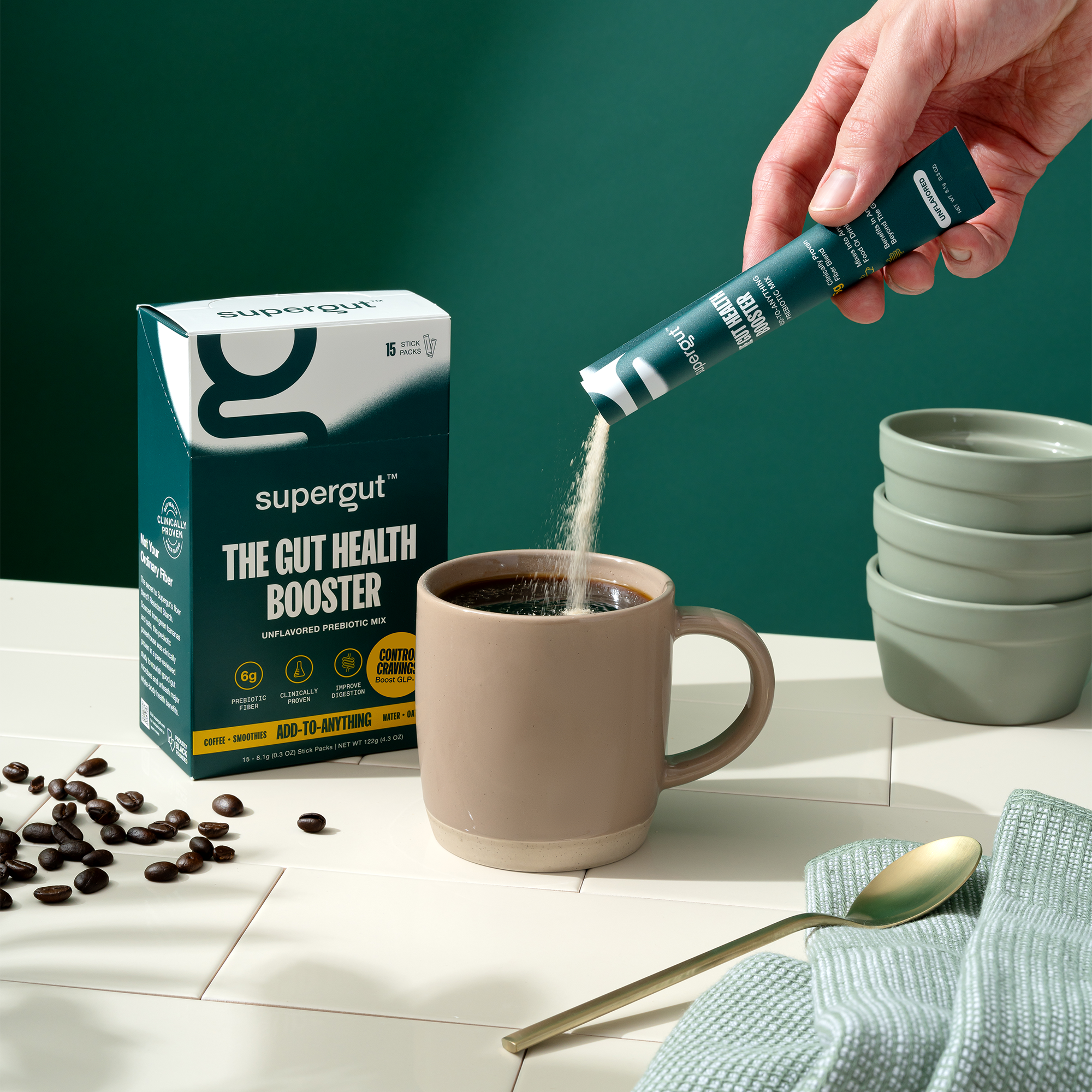 supergut® - The Gut Healthy GLP-1 Booster - 15 Stick Packs | GNC