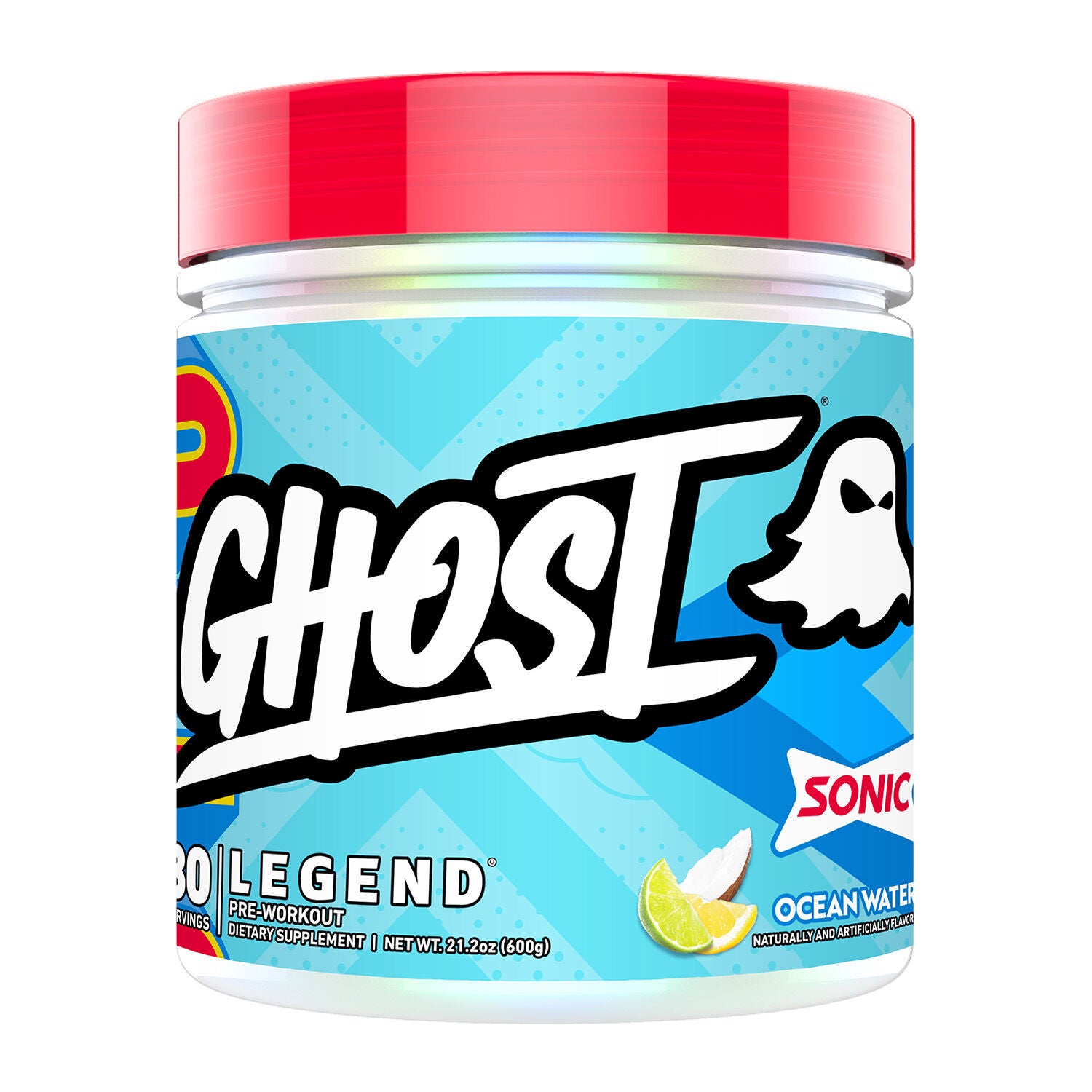 GHOST® - LEGEND® V4 Pre-Workout - Sonic® Ocean Water (30 Servings) | GNC