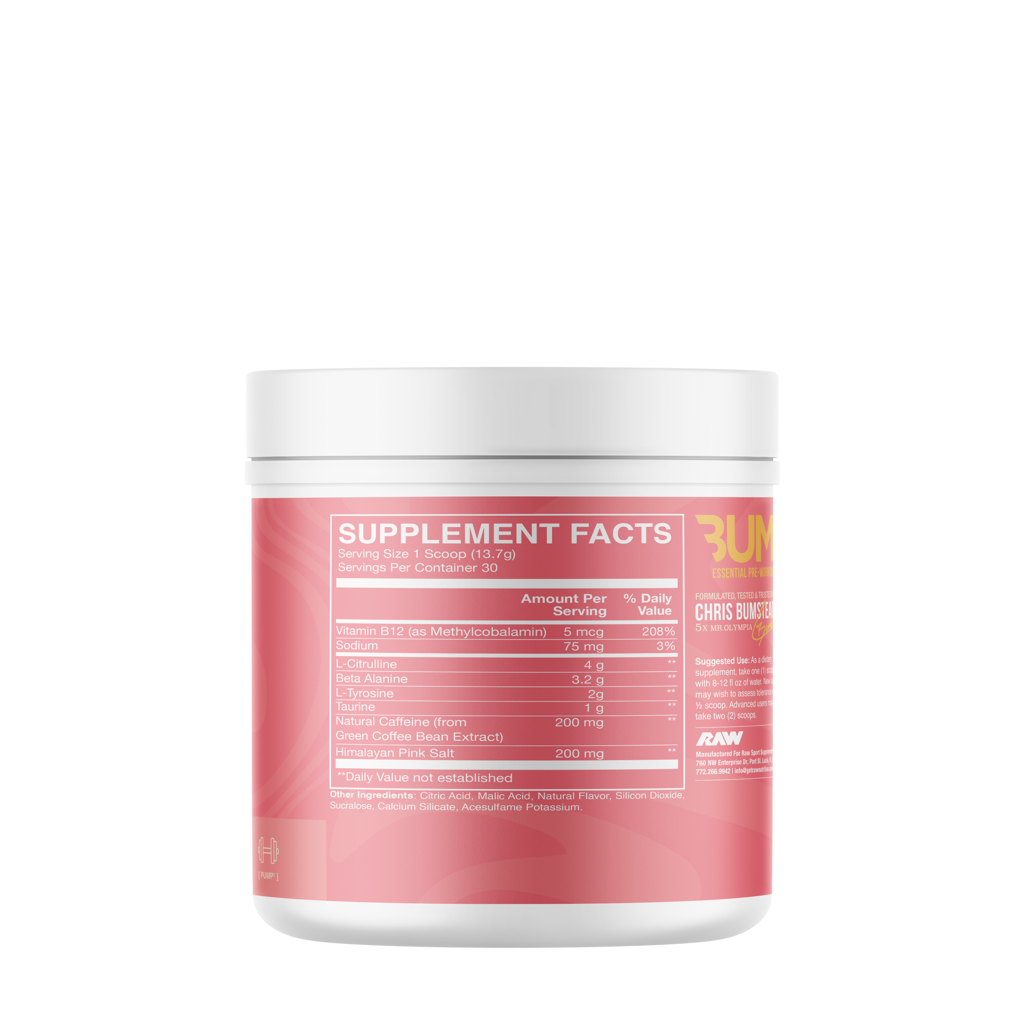 Raw Nutrition - Essential Pre-Workout - Citrus Grapefruit (30 Servings ...