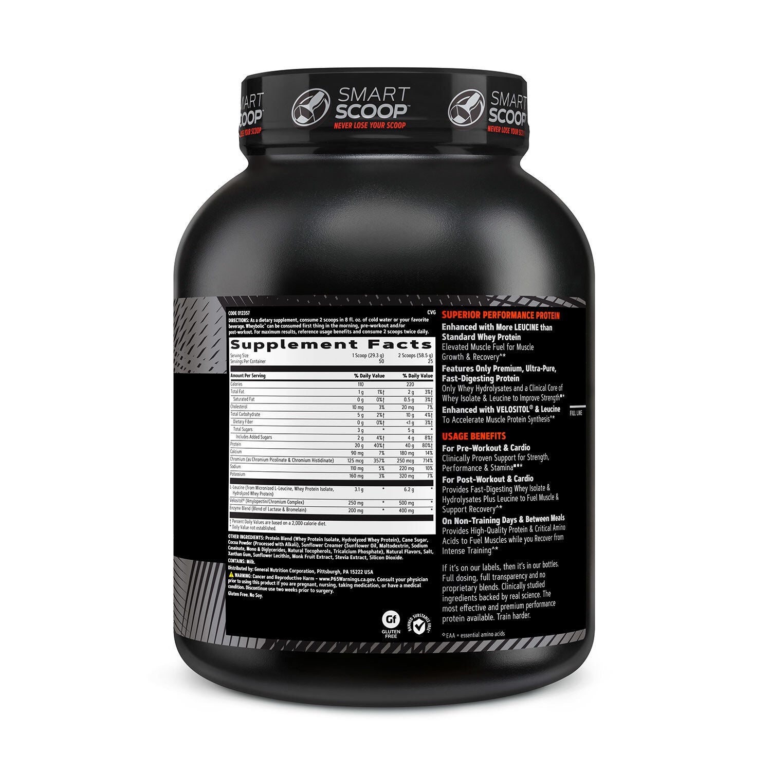 GNC AMP Wheybolic - Natural Chocolate: 40g Protein | GNC