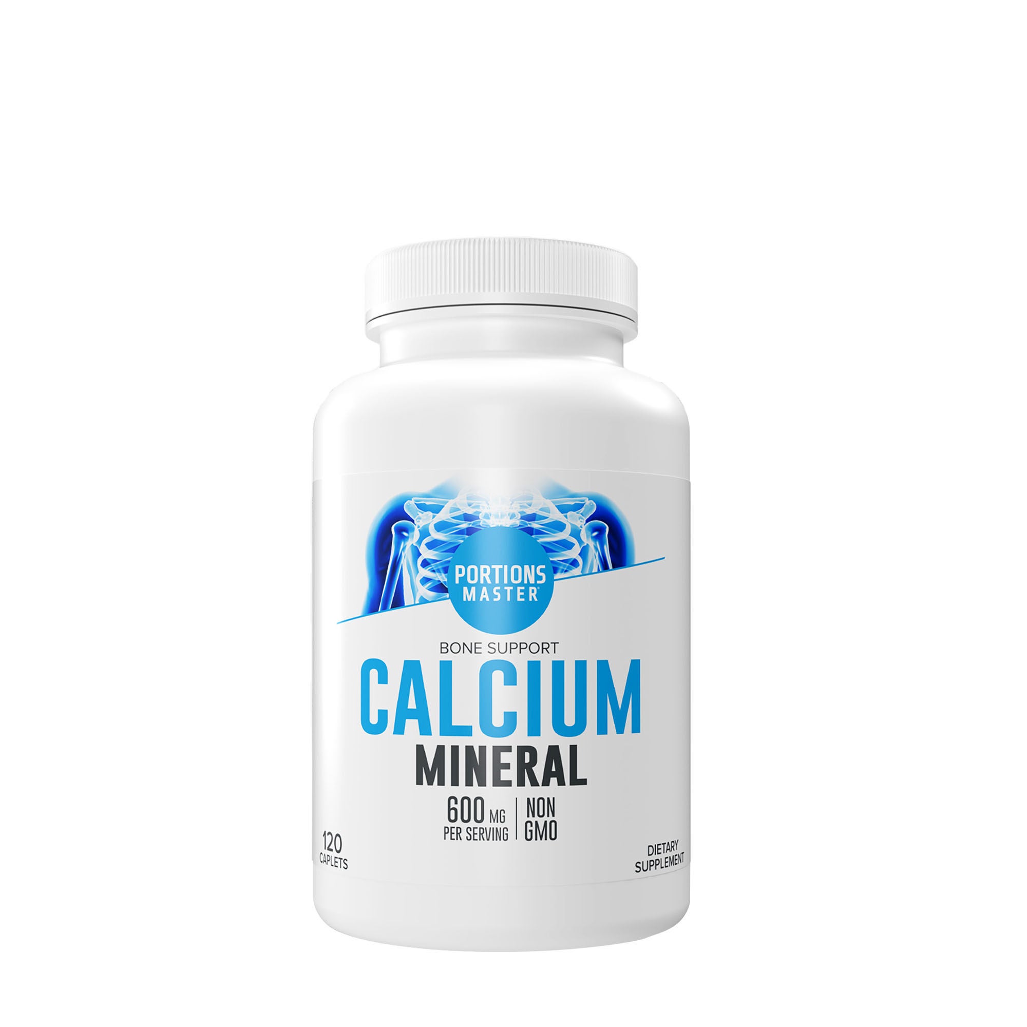 Portions Master - Calcium Mineral - 120 Caplets | GNC