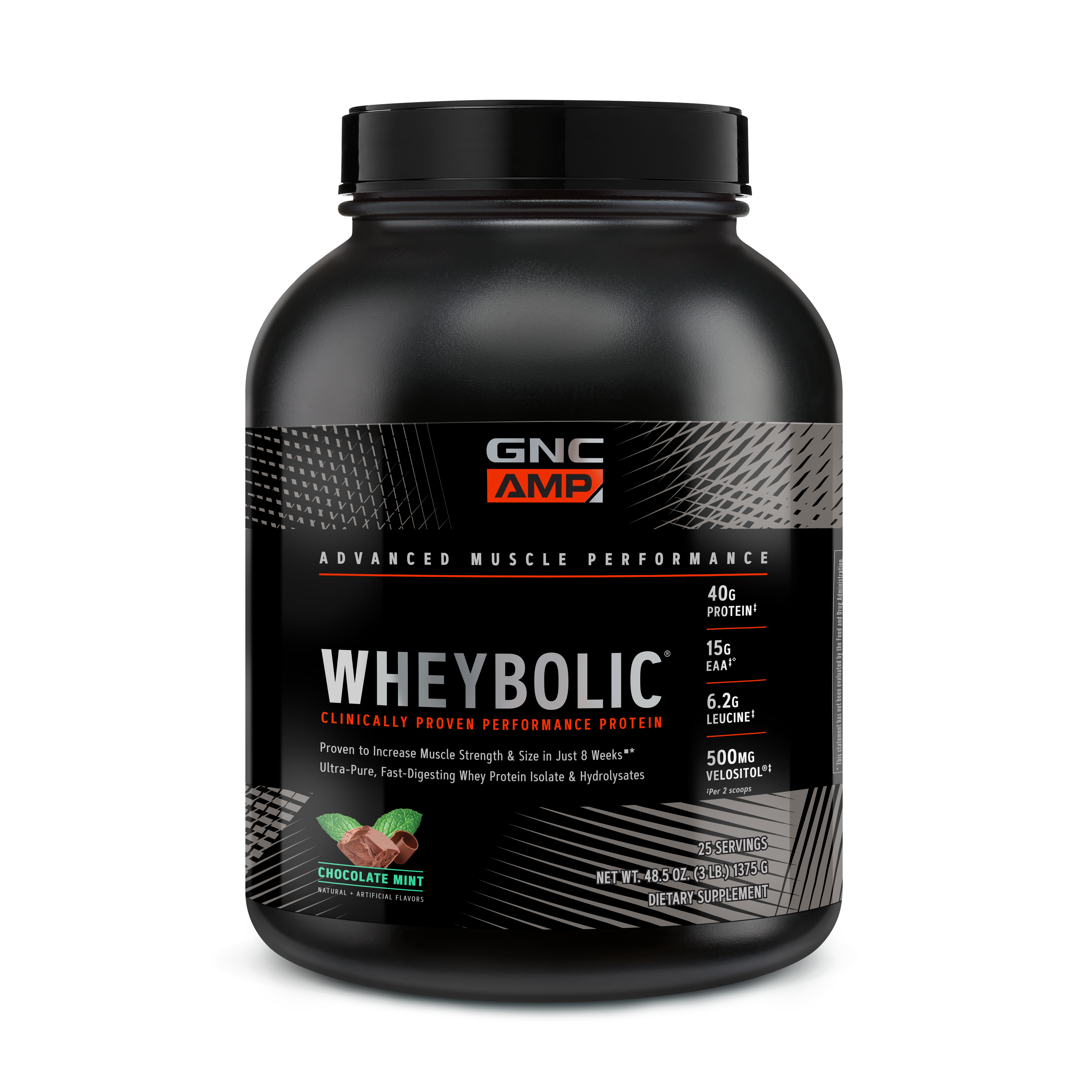 GNC AMP - Wheybolic™ - Chocolate Mint (25 Servings) | GNC