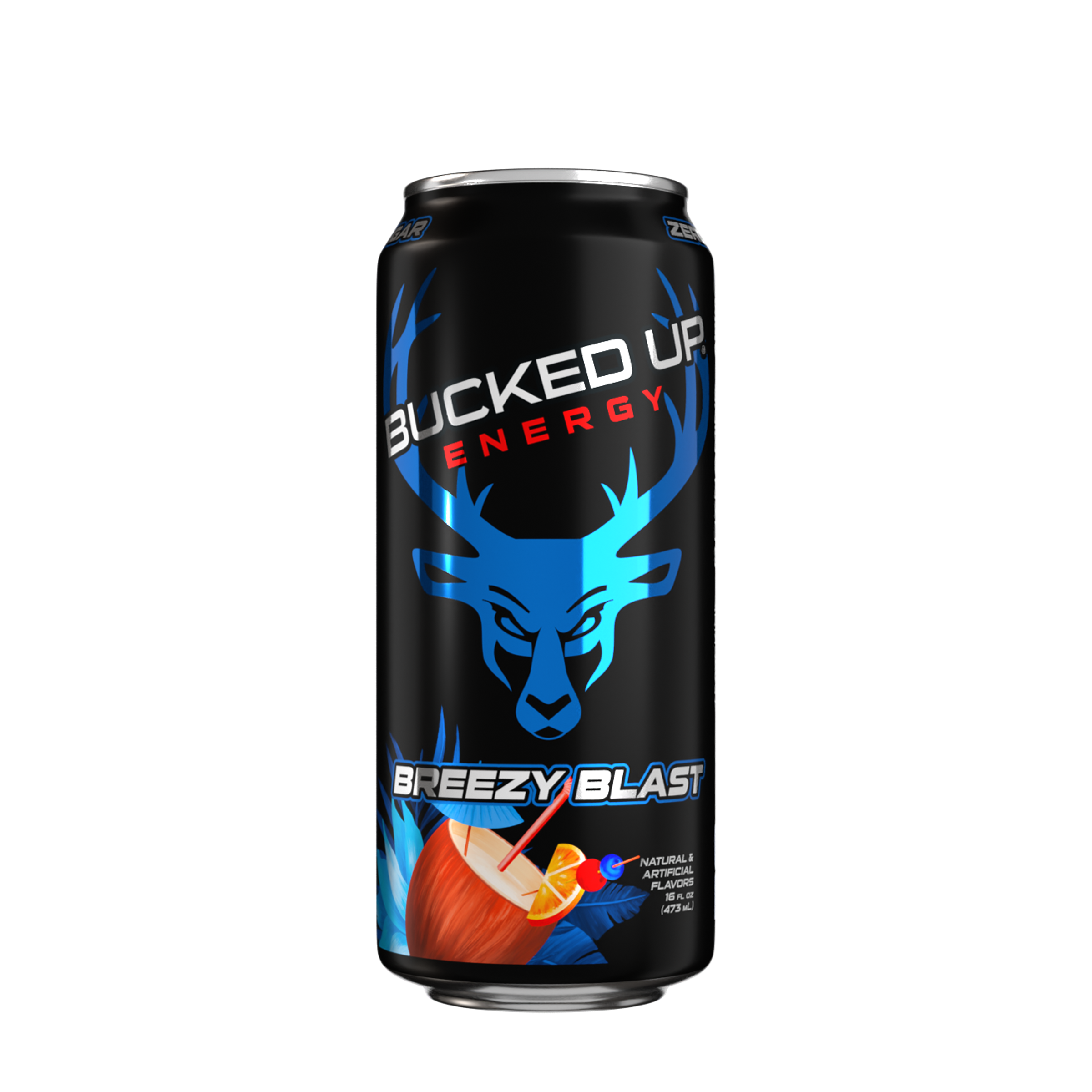 Bucked Up® - Energy Drink - Breezy Blast - 16oz. (12 Cans) | GNC